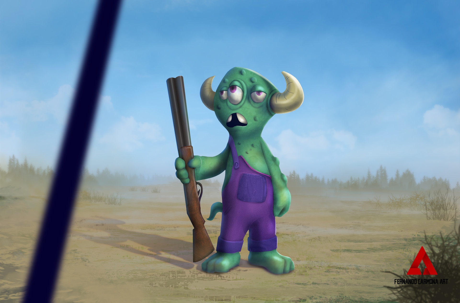 ArtStation - Hillbilly monster 2