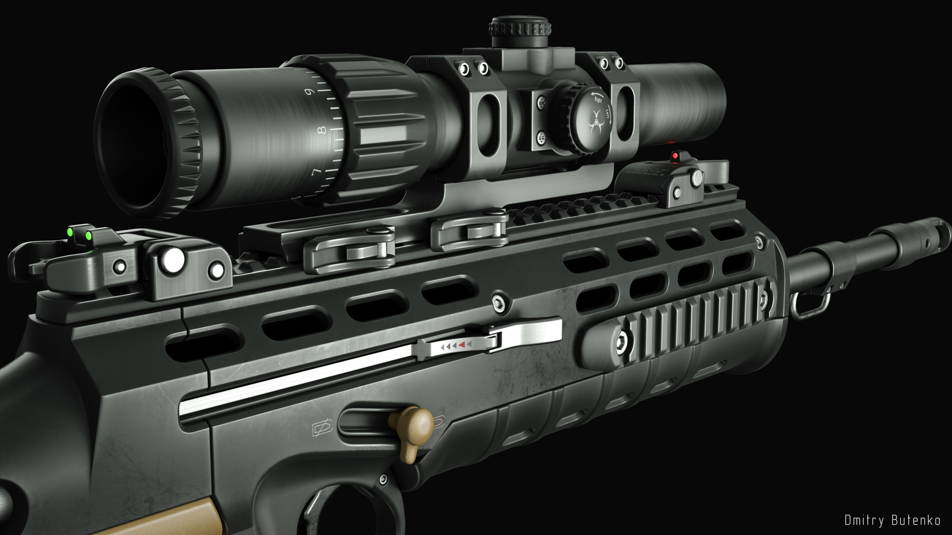 Dmytro Butenko - Bullpup rifle "Wildebeest" DMR