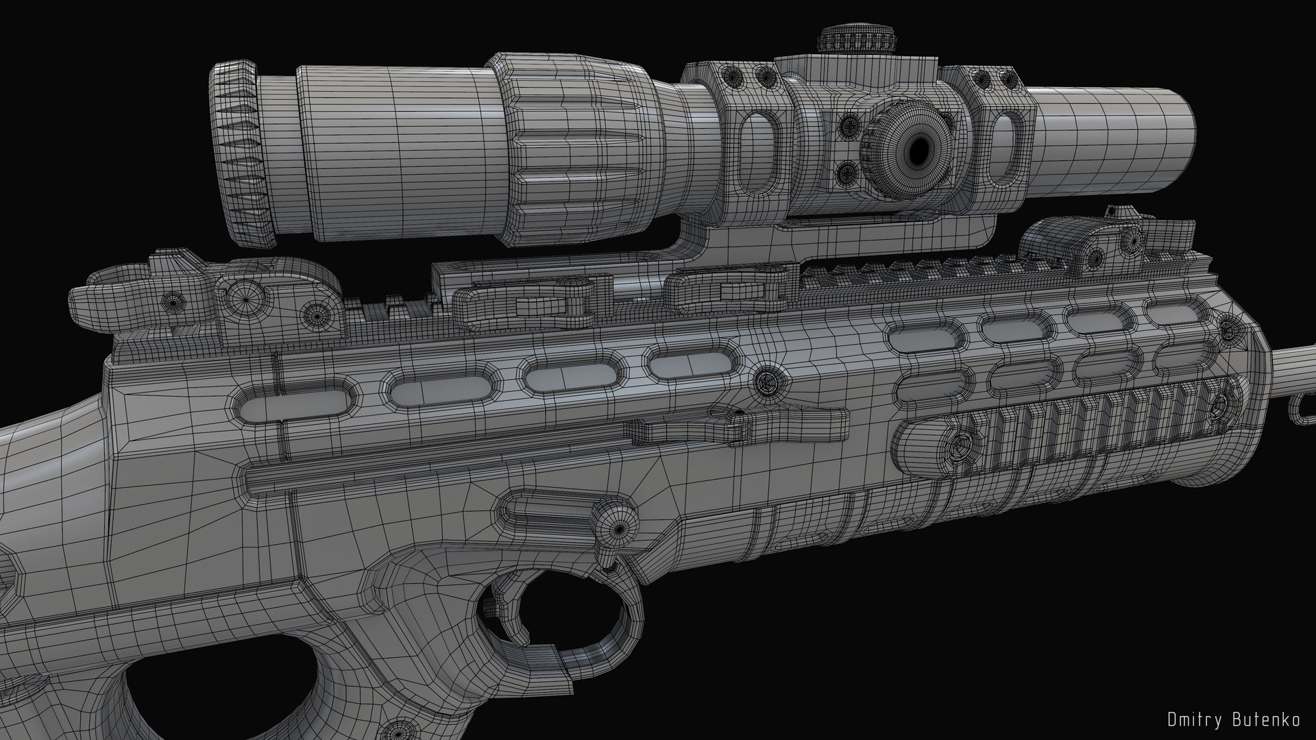 Dmytro Butenko - Bullpup rifle "Wildebeest" DMR