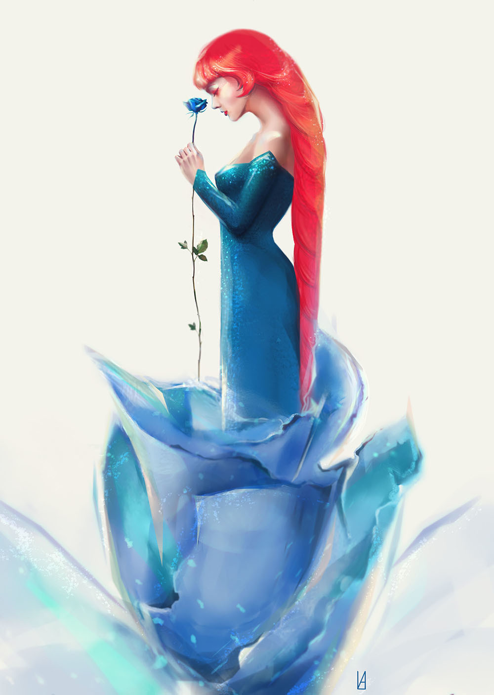 ArtStation - Blue rose