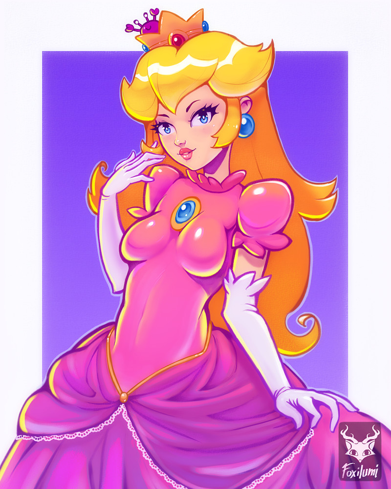 princess peach 2d deviantart