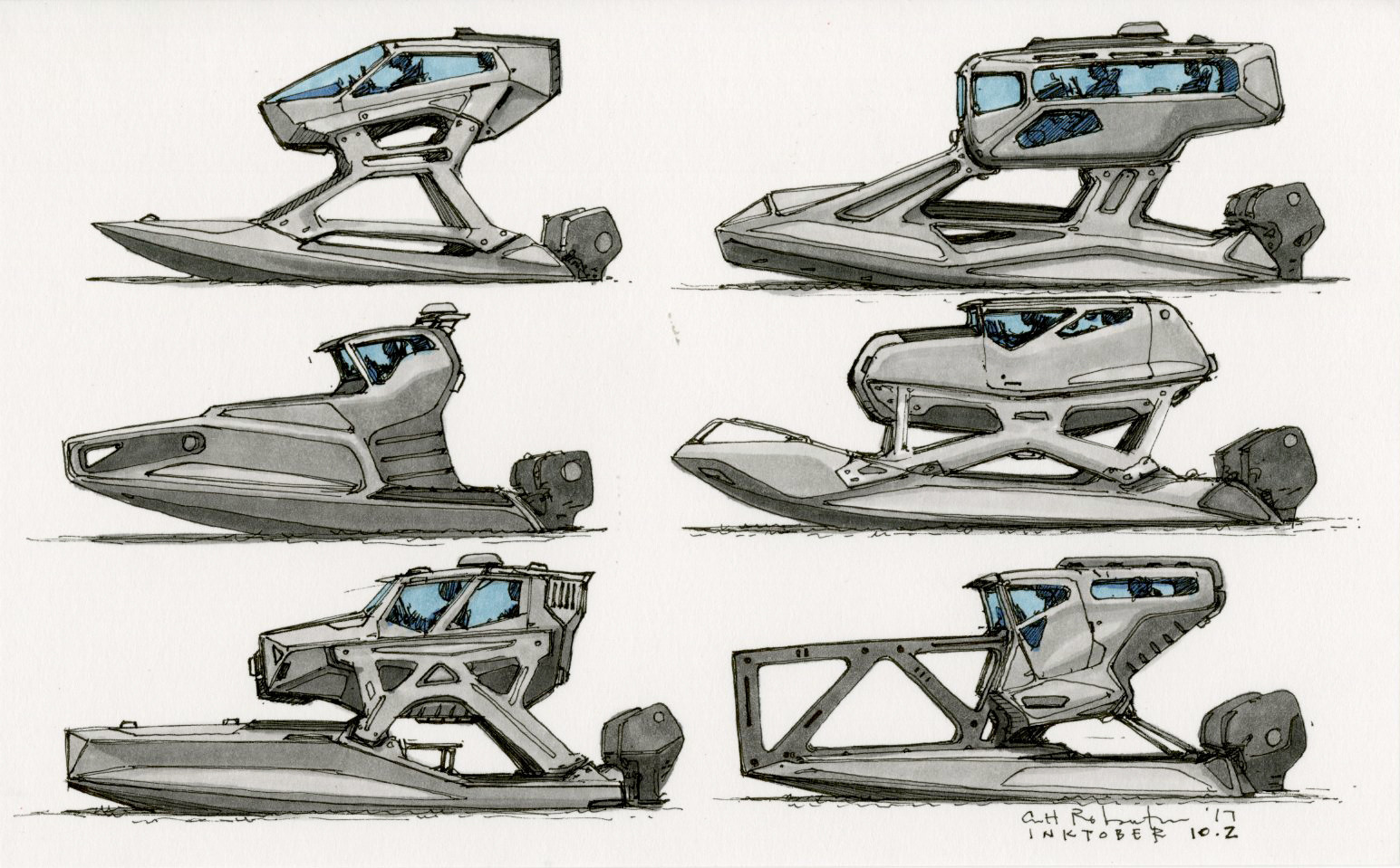 Scott Robertson - 2017 Drawing Sale Preview