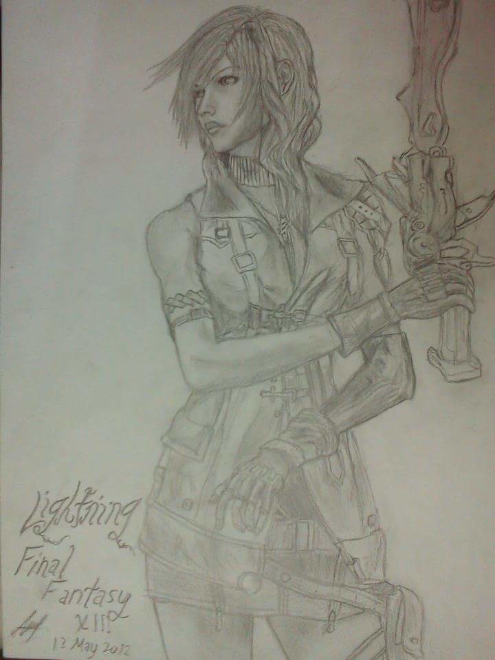 how to draw lightning final fantasy