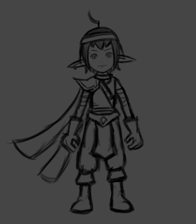 Maude Martin-Carrier - Low poly character with weapons