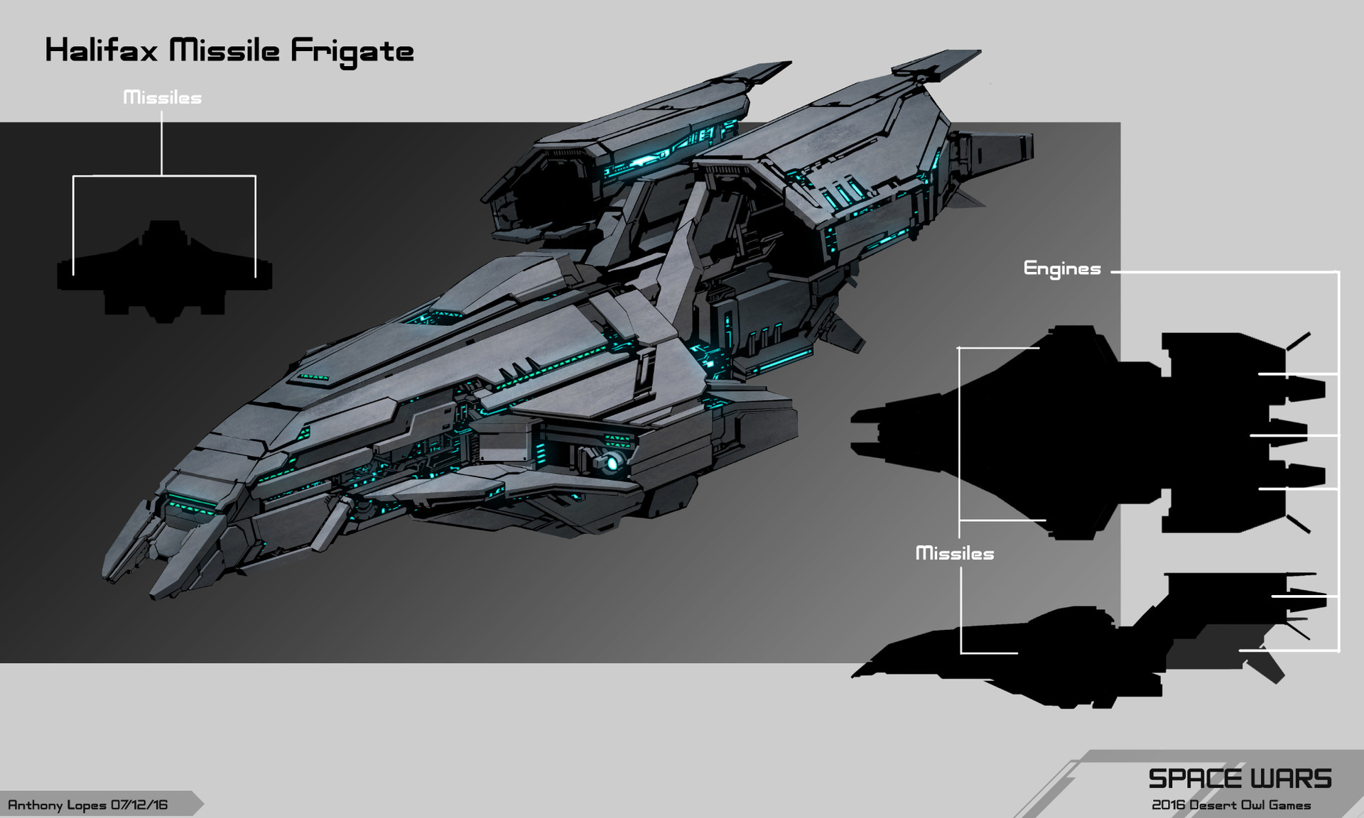 Anthony Lopes - Space Wars Ship Concepts: SOL Imperial Worlds
