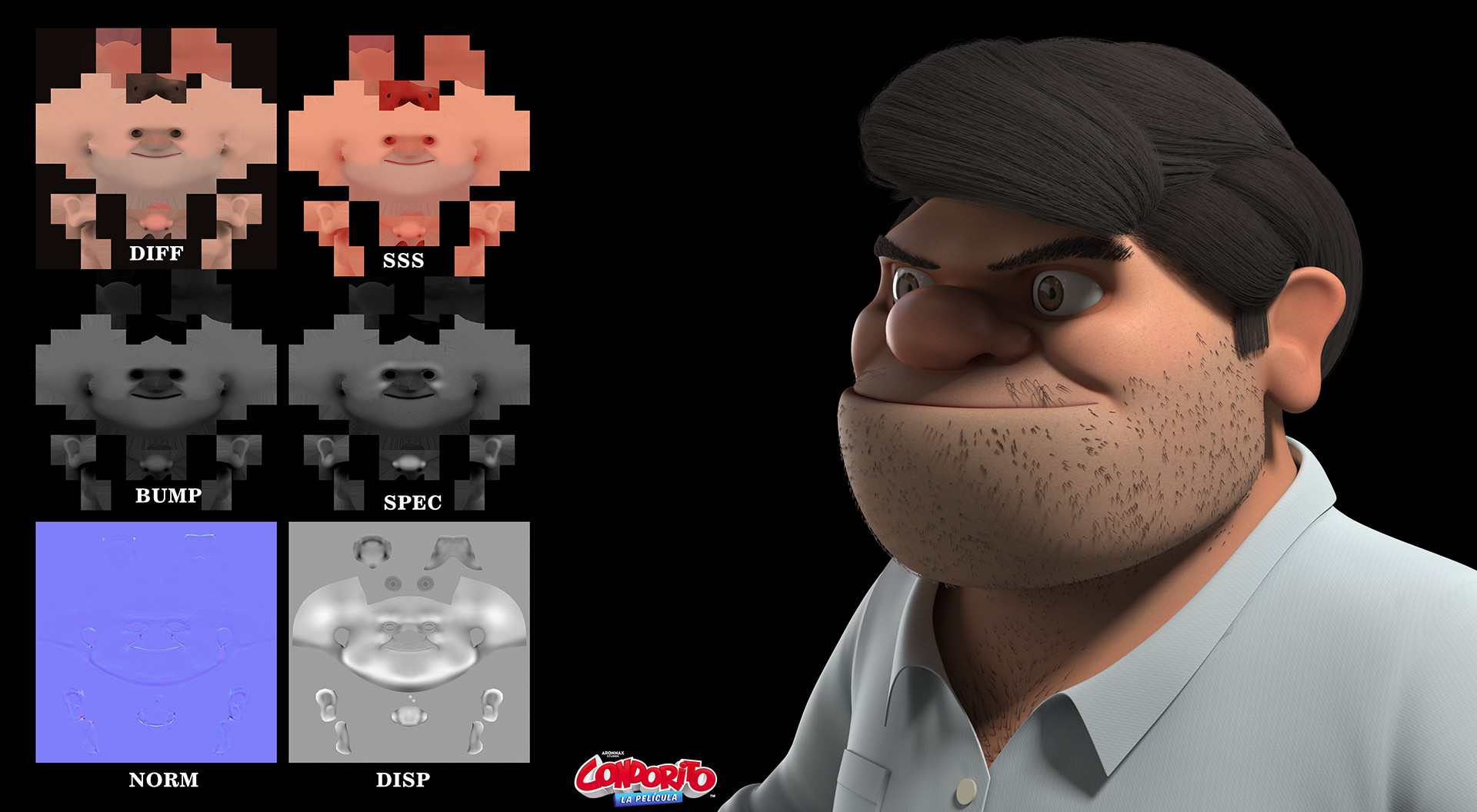 Angel Ricalde - Condorito Movie, texturing
