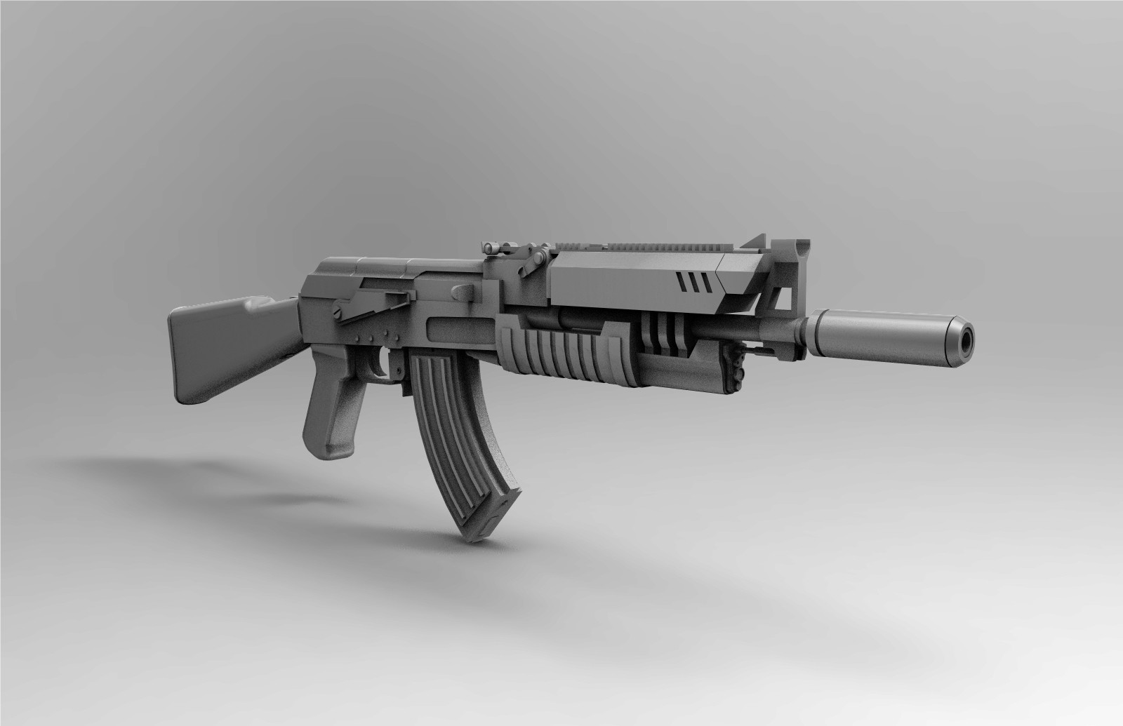 ArtStation - K24 Assault Rifle (Still in progress)