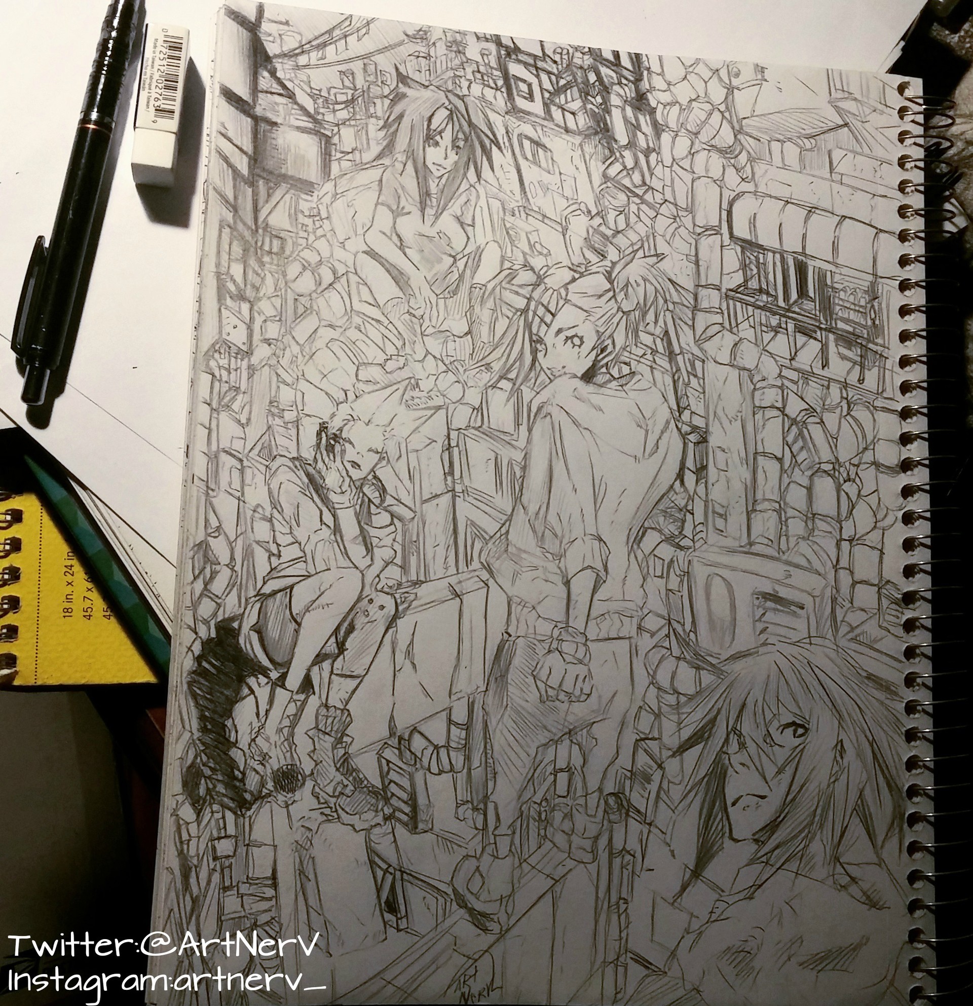 ArtStation - (Ally Cat) original characters cover , Art Nerv