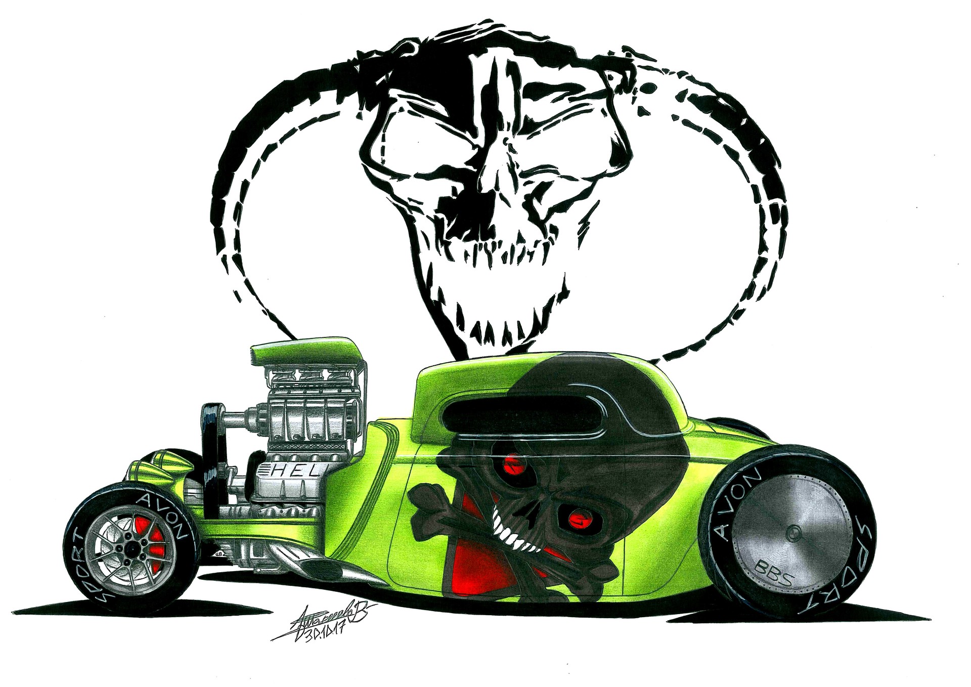 ArtStation - CRAZY HOT ROD