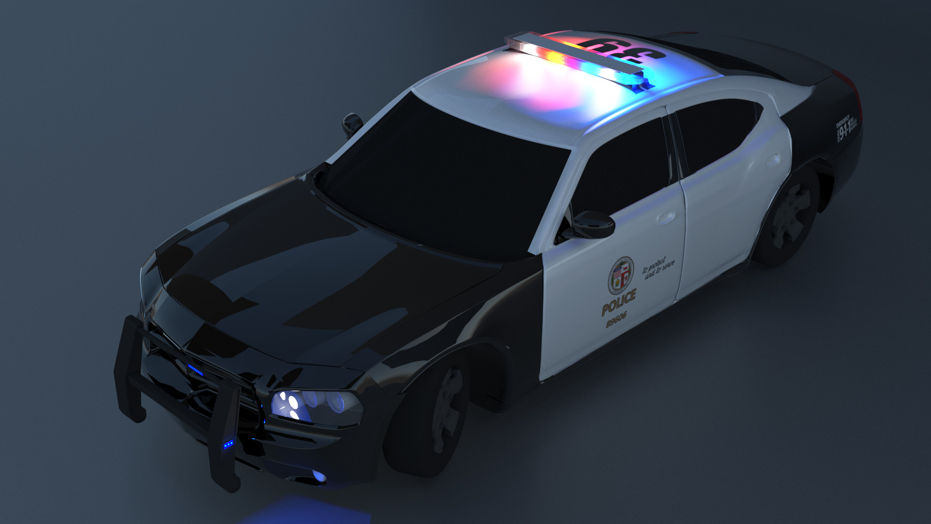 ArtStation - Dodge Charger LAPD