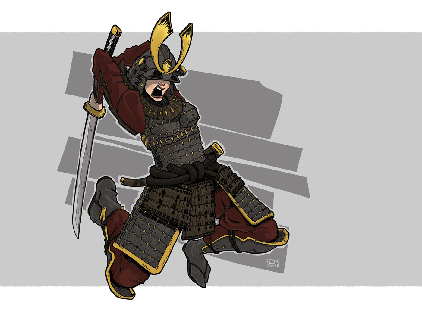 ArtStation - Onna-bugeisha - Character Design challenge