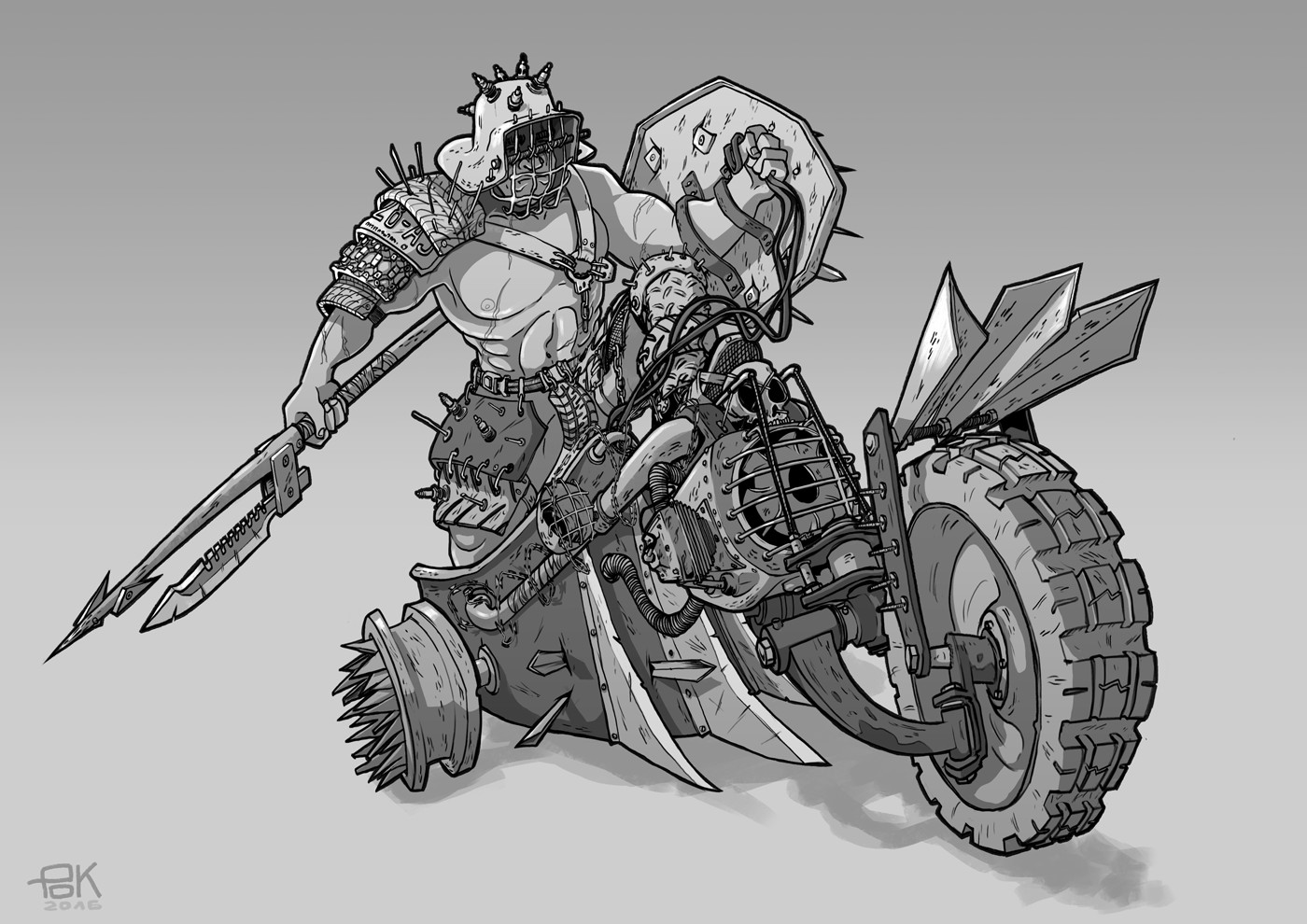 Pierre MARIE | POK - Post Apocalyptic Gladiator - Character Design ...