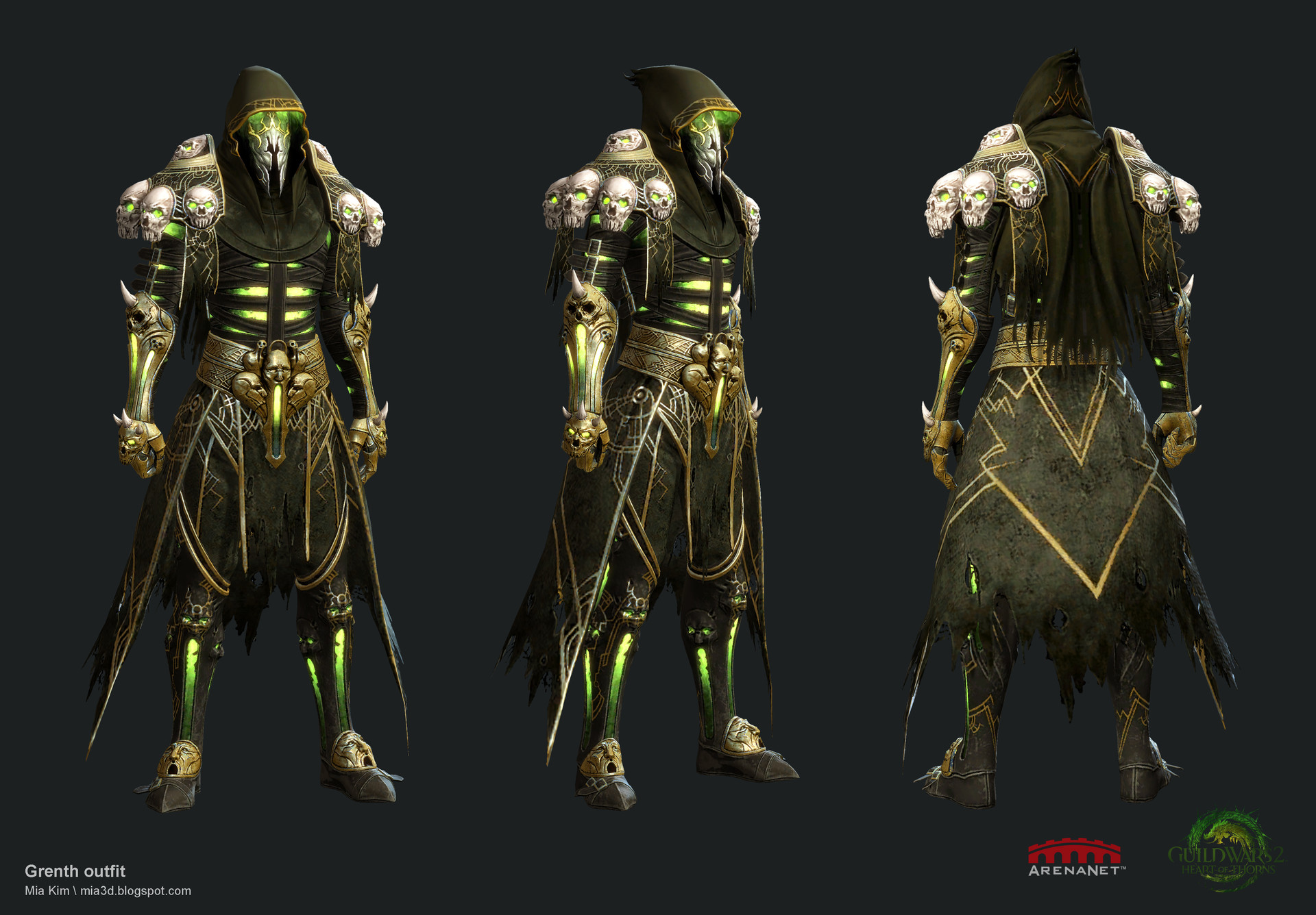 Mia Kim - Guild Wars 2 : Grenth Outfit
