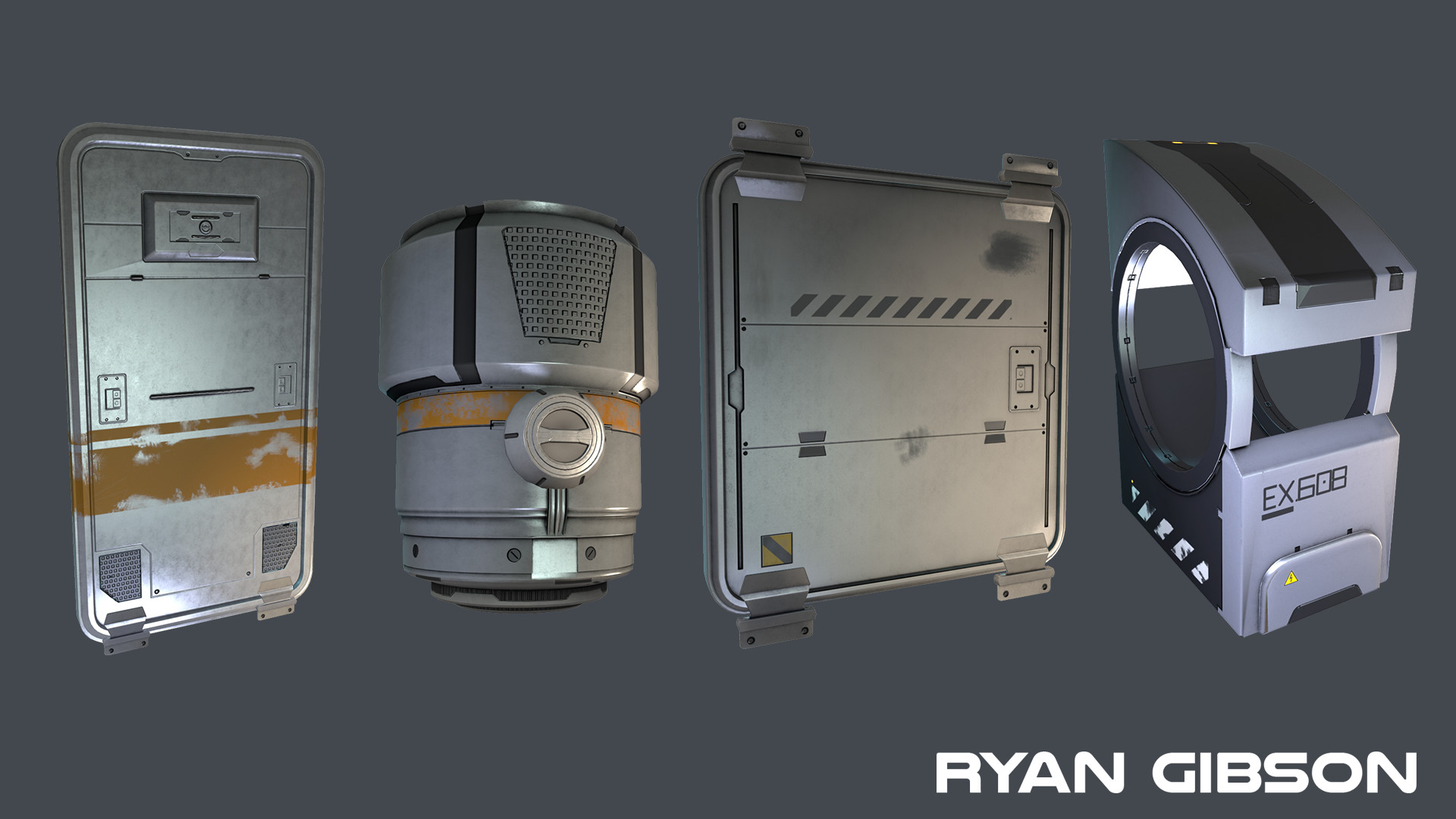 ArtStation - Sci Fi Hard surface props