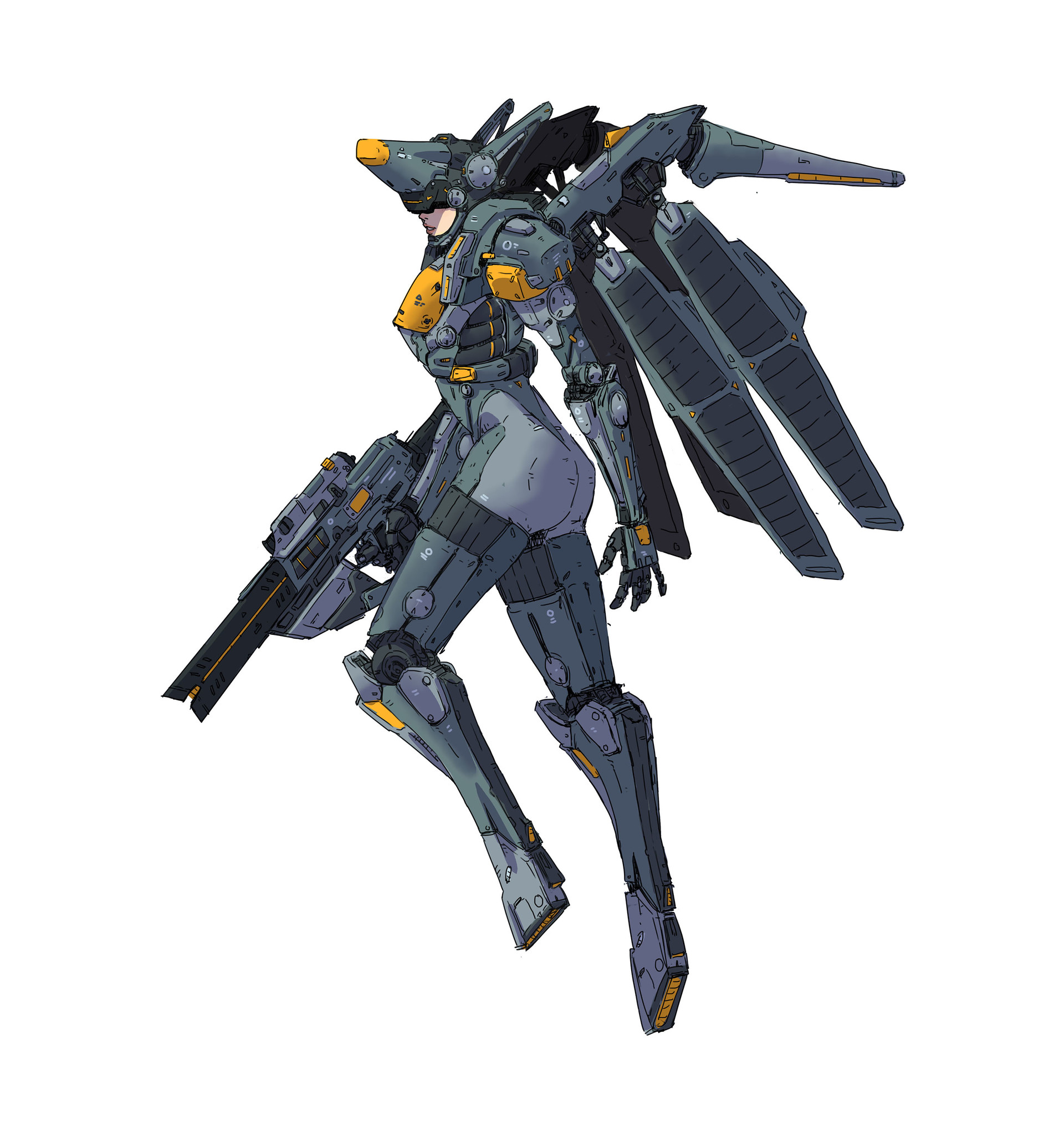 ArtStation - Exo with wings