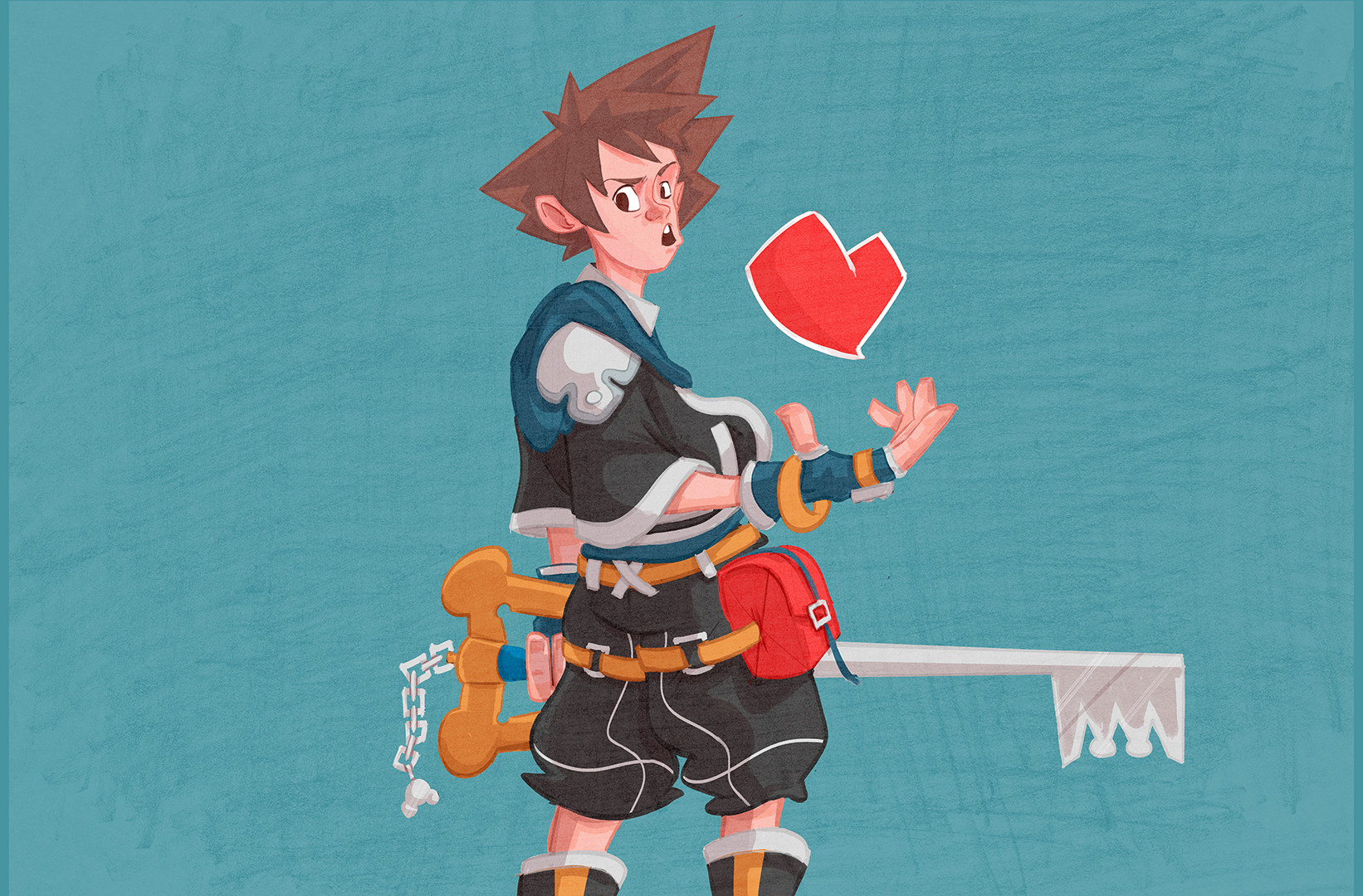 ArtStation - Sora (Kingdom Hearts)