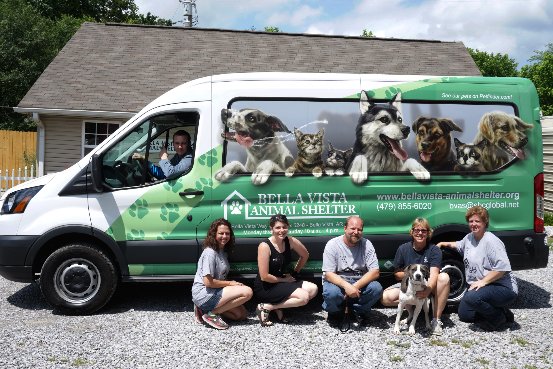 Alyssa May - Bella Vista Animal Shelter Van Wrap