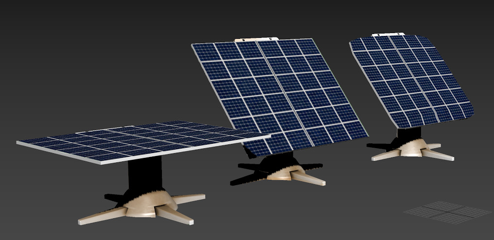 ArtStation - Solar panel props for game project