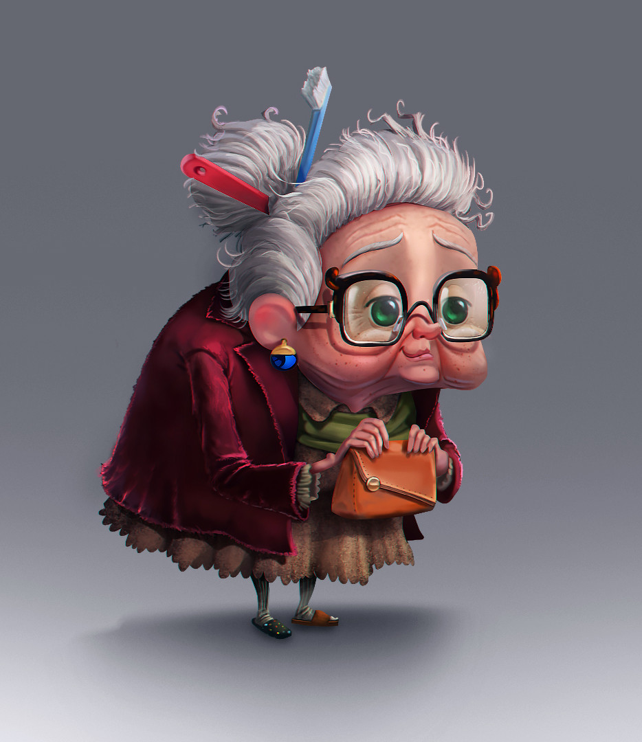 ArtStation - Old lady short movie