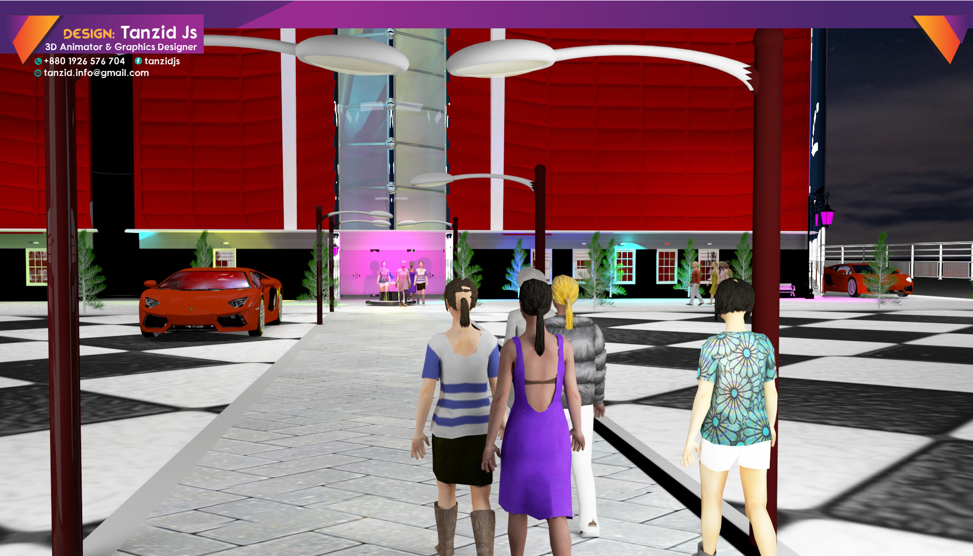 ArtStation - Crowd Simulation - Exterior Design | Short Animation ...