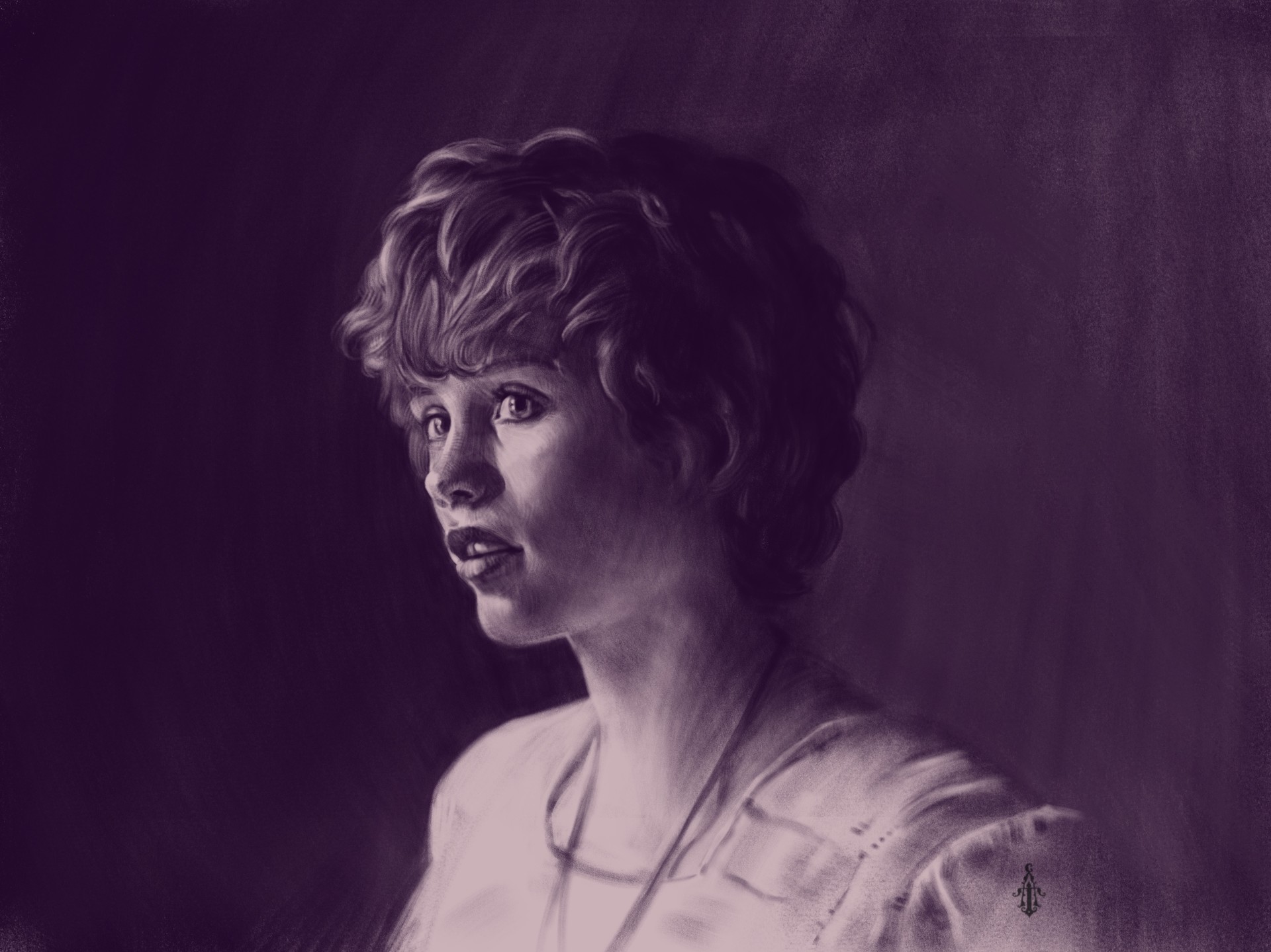 ArtStation - Draw girl from movie IT