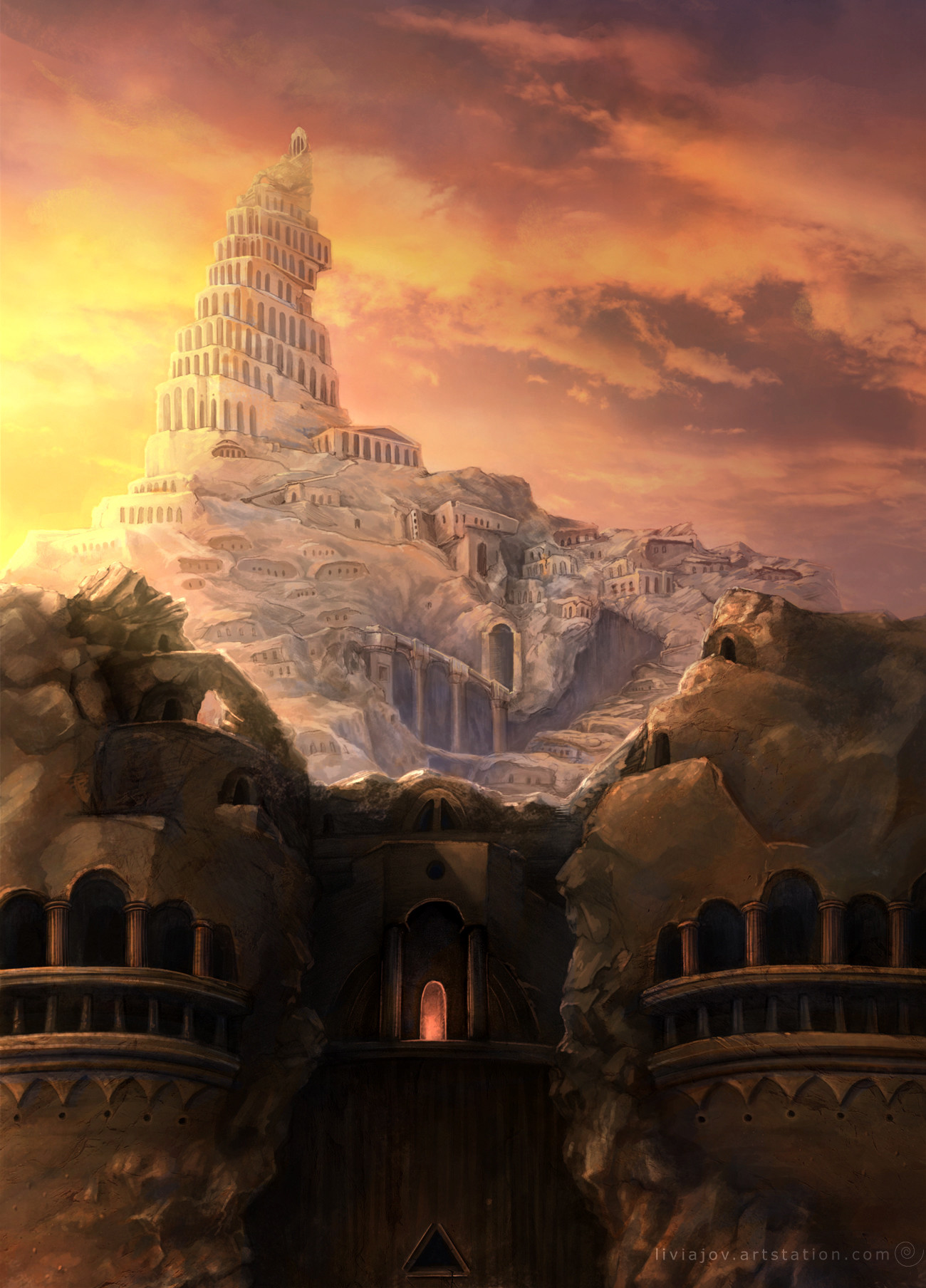 Arza City - Ancient city by Livia Jovanovic : r/ImaginaryRuins