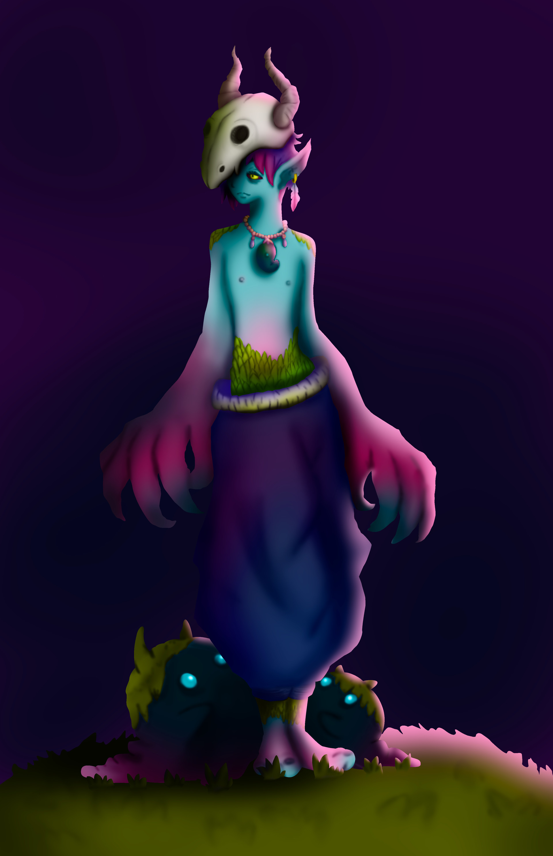 ArtStation - Demon Guardian of the forest