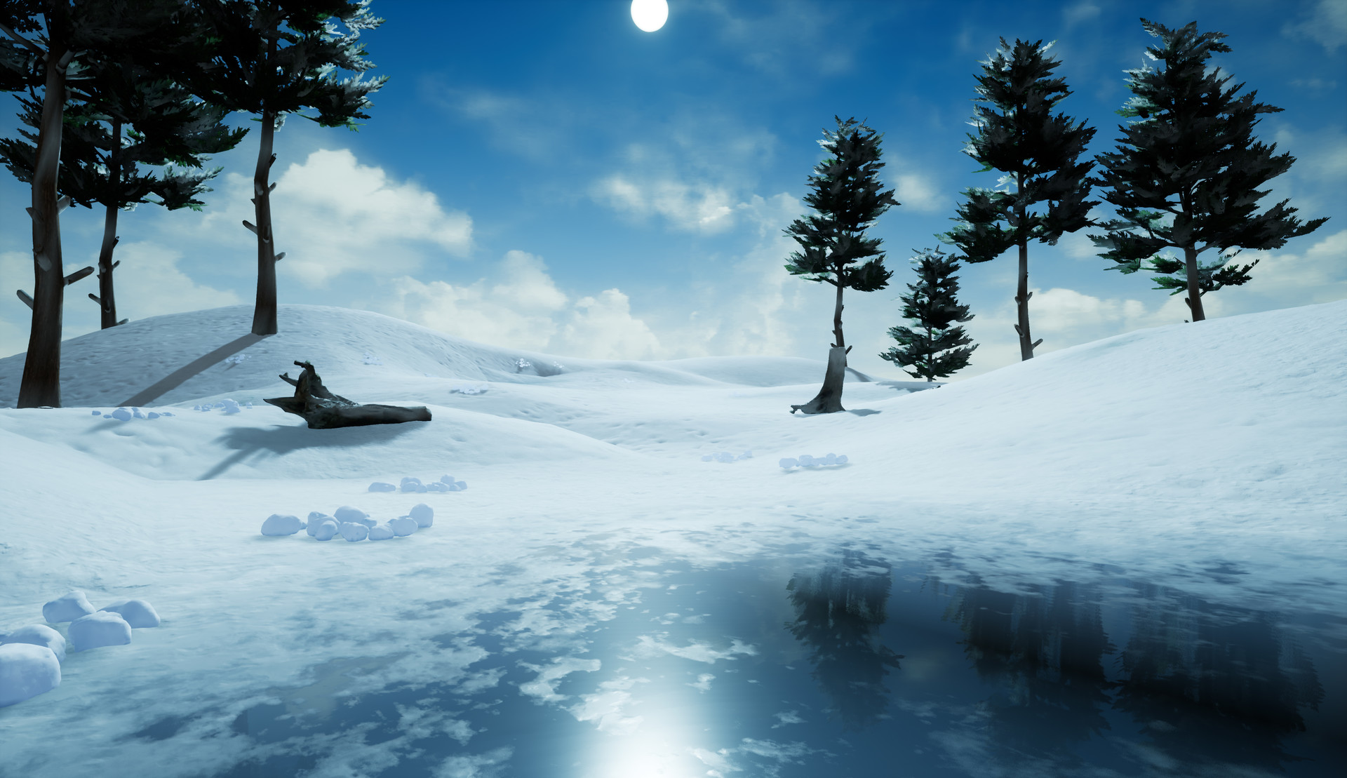 ArtStation - UE4 Snowy Scene