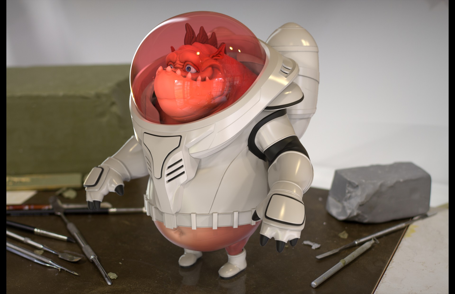 ArtStation - Alien Monster Belly Bomber