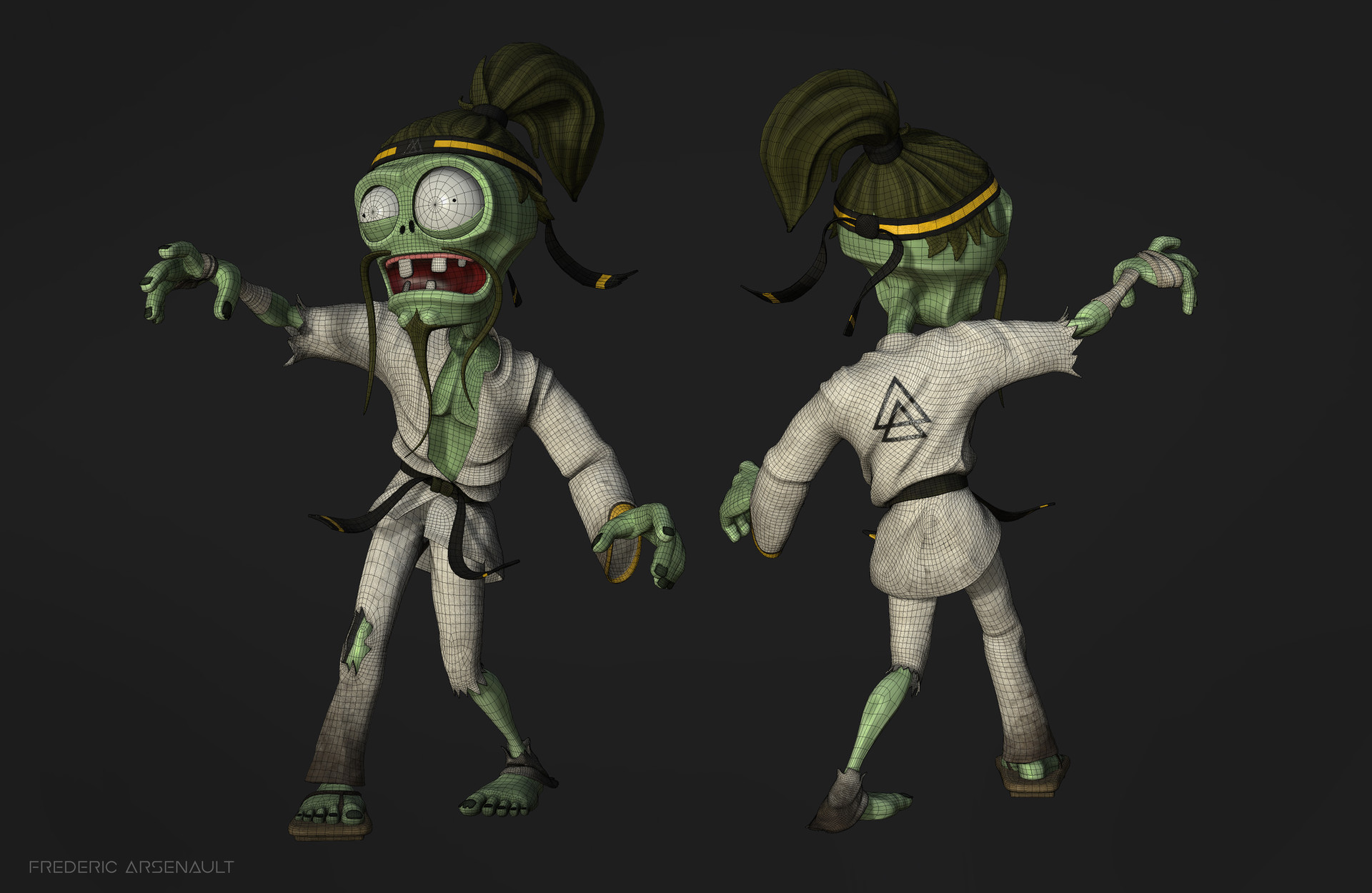 Fred Arsenault - PvZ Karate Zombie Art Test