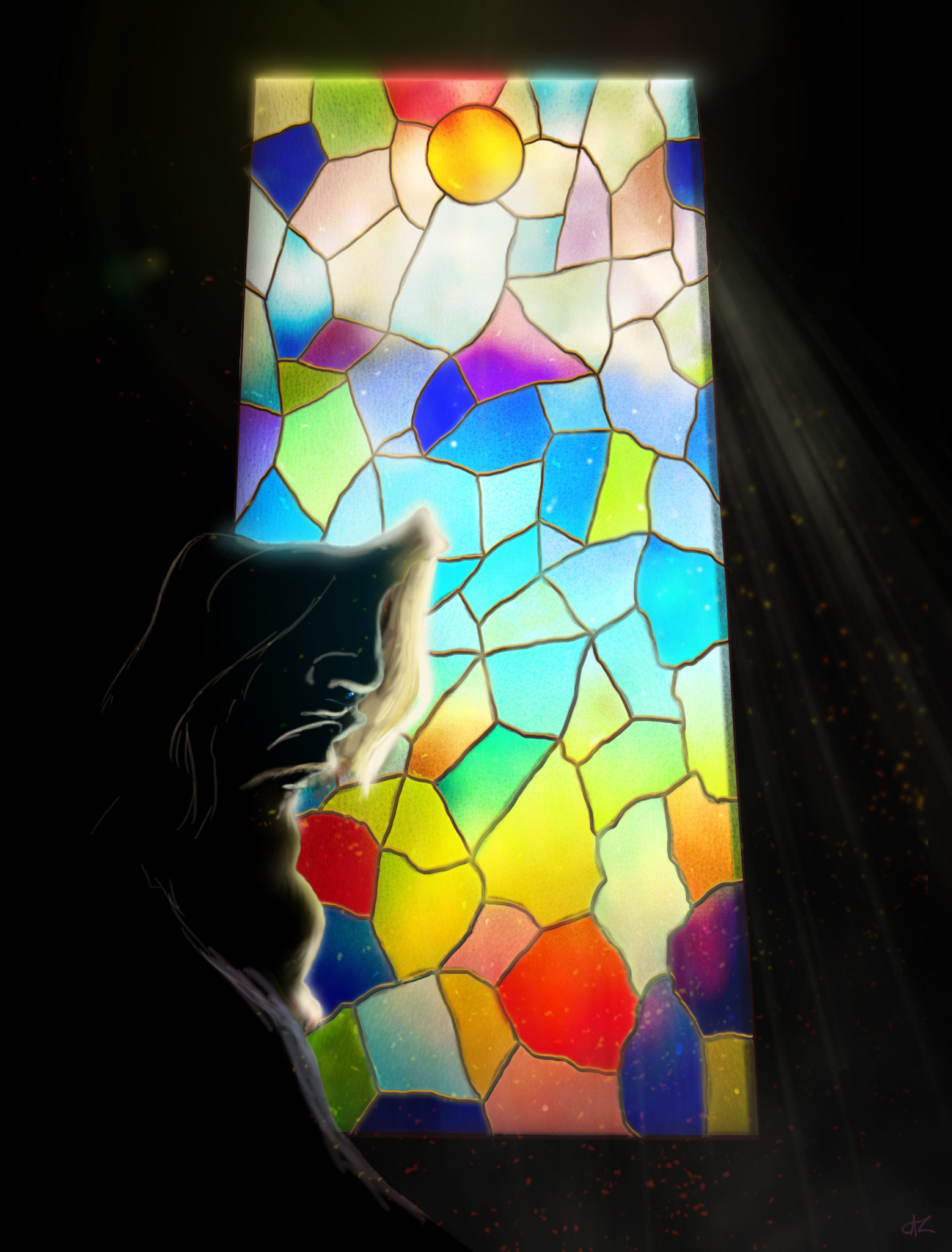 ArtStation - - A selfish God praying to Himself