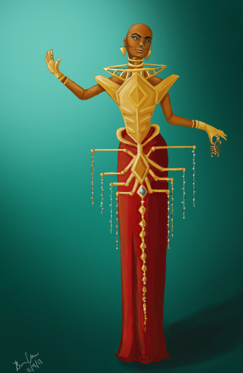 ArtStation - First character design!! Scorpion Queen