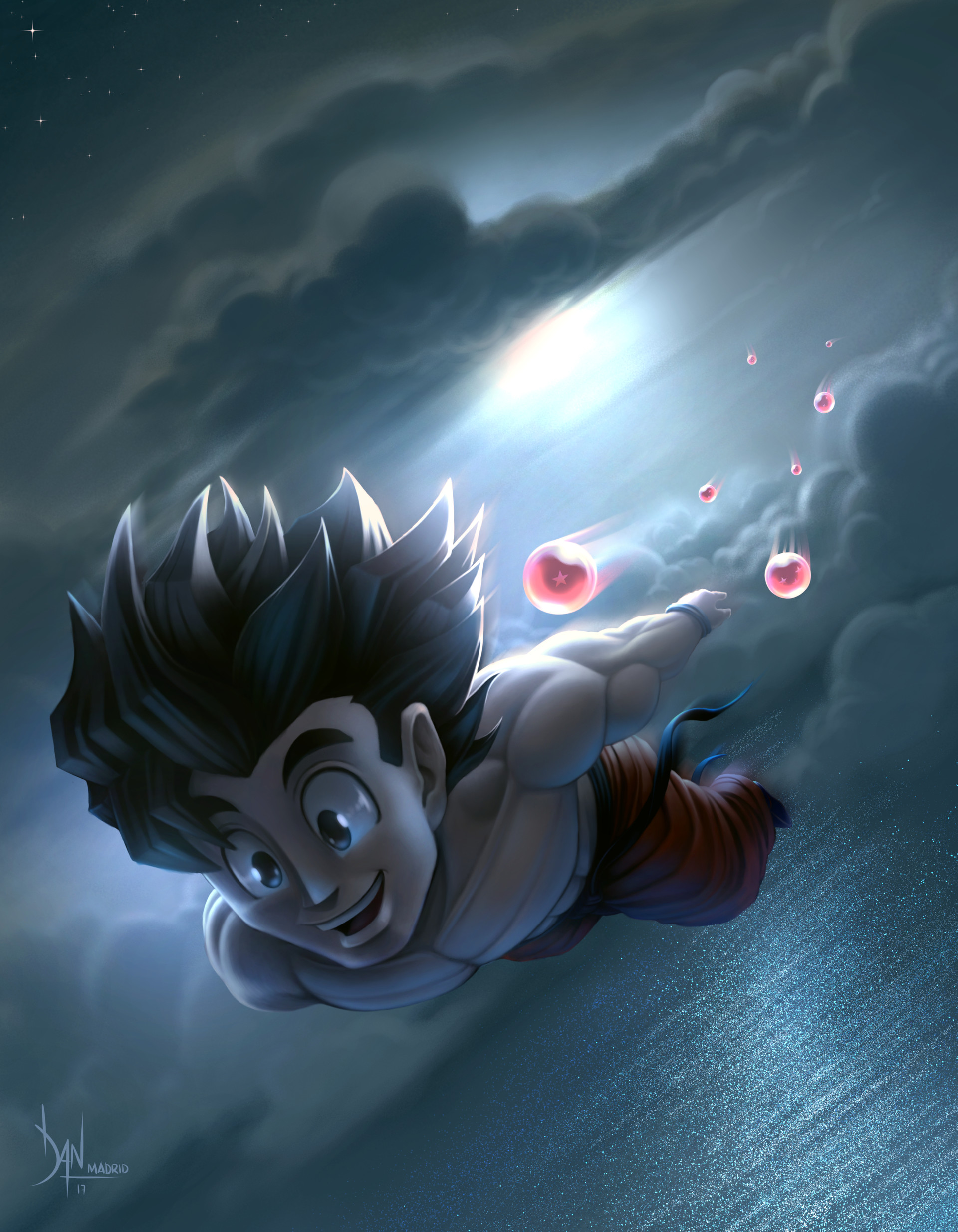 ArtStation - Goku flying