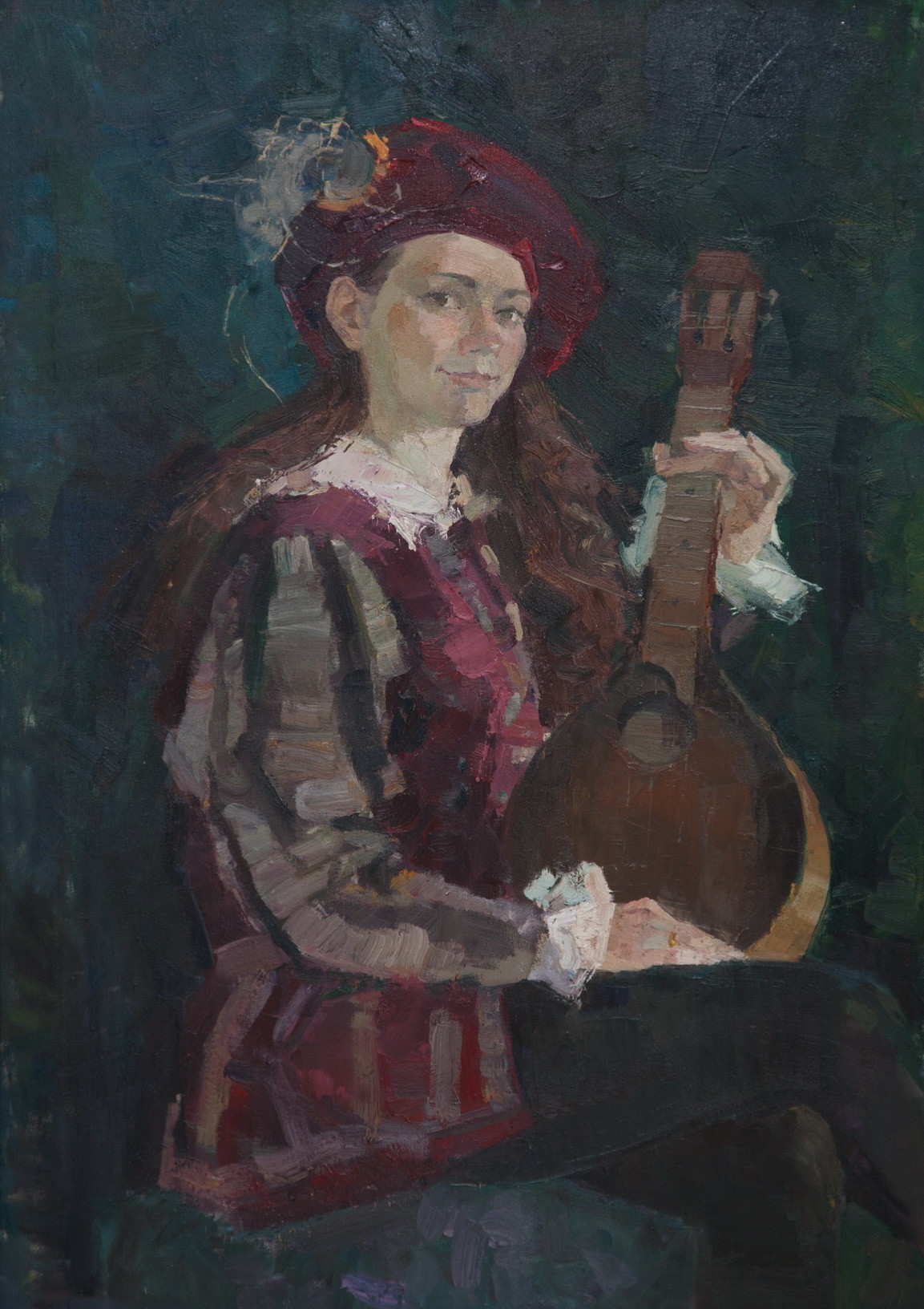 ArtStation - A girl with a lute