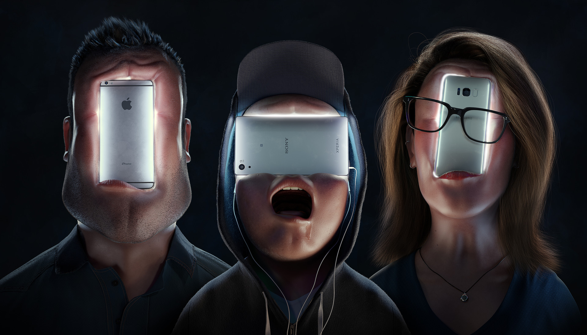 ArtStation - Phone faces