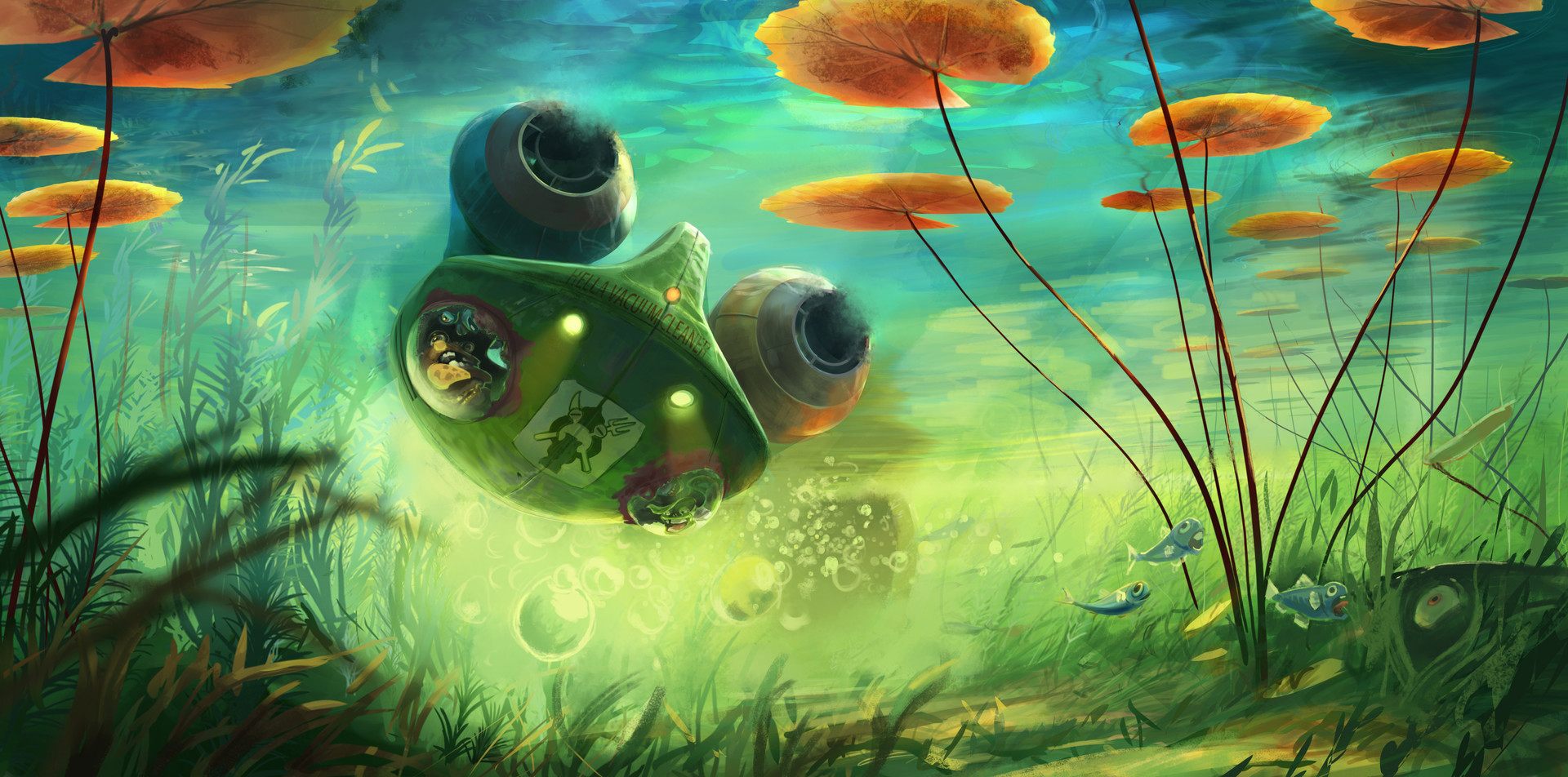 ArtStation - Key shot of Snail pirates submarine, KB Kyungbin Ahn