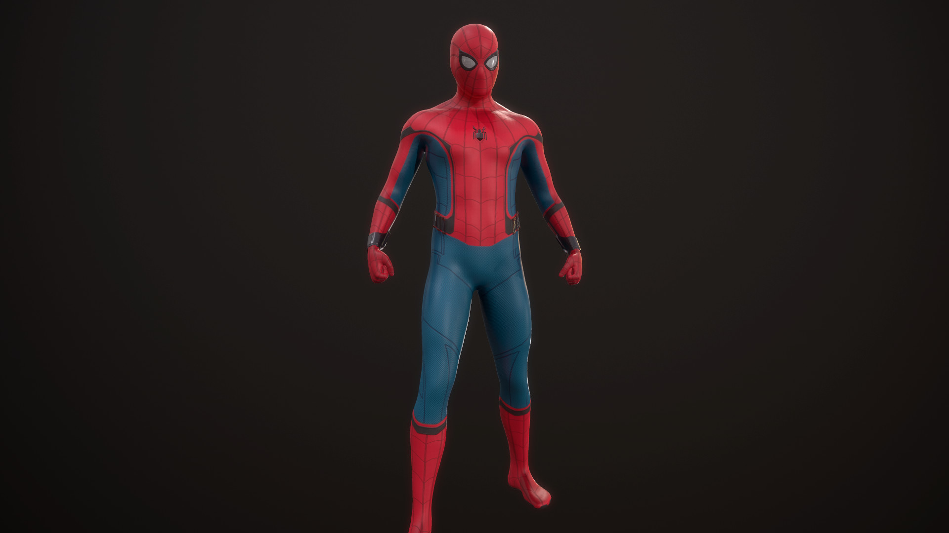 Spiderman Standing Up Real