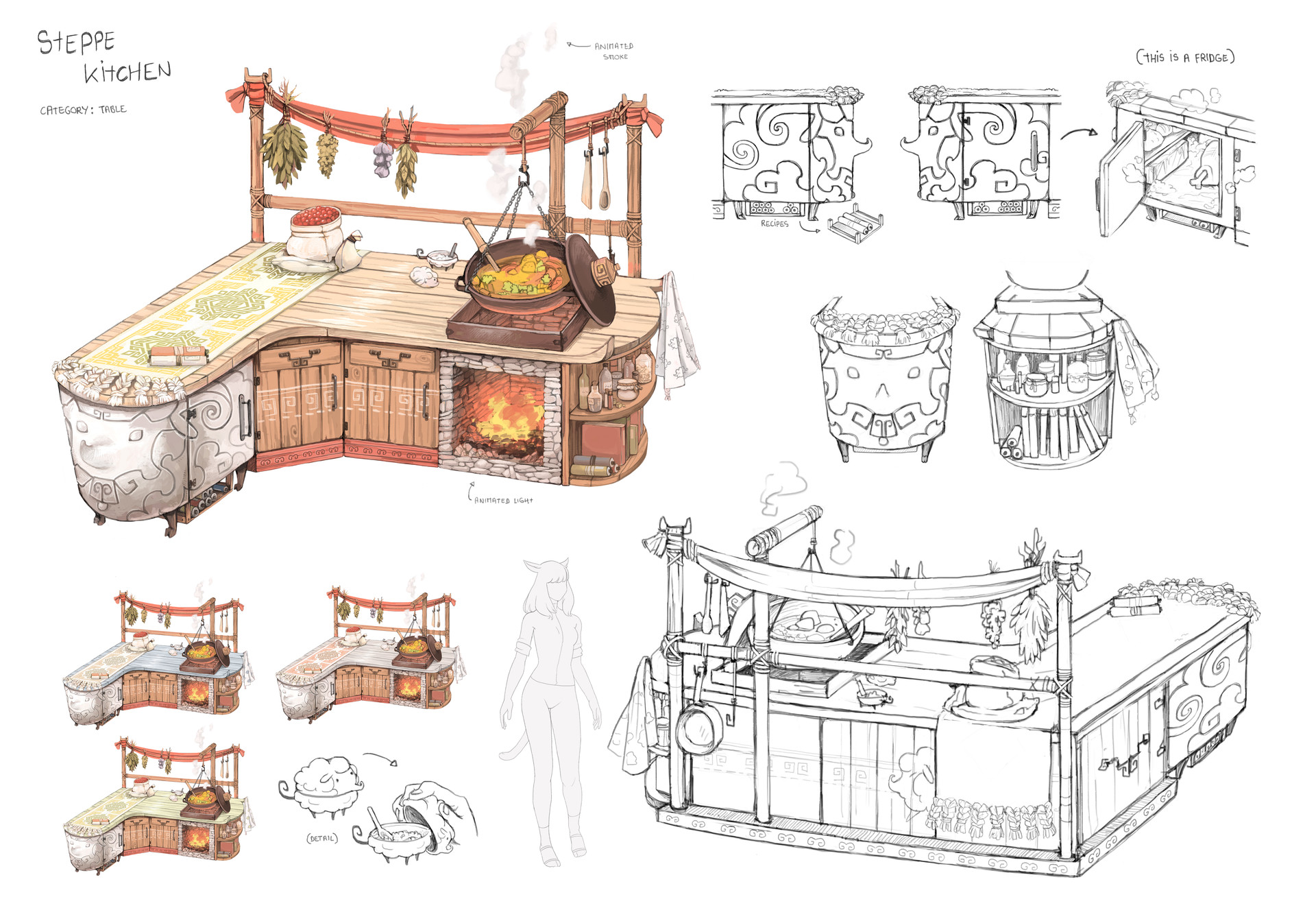 ArtStation - Steppe Kitchen