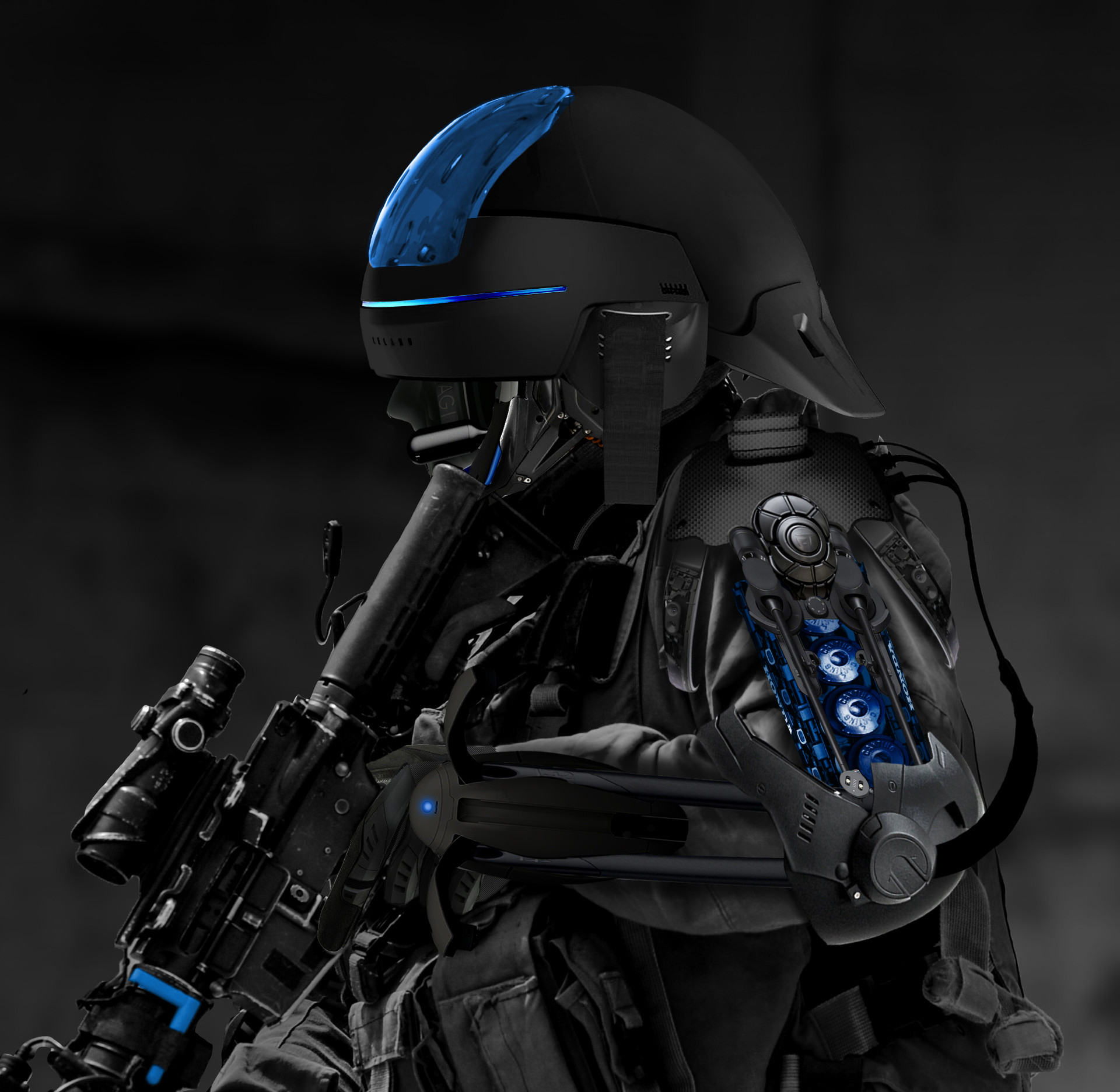 ArtStation - Augmented soldier