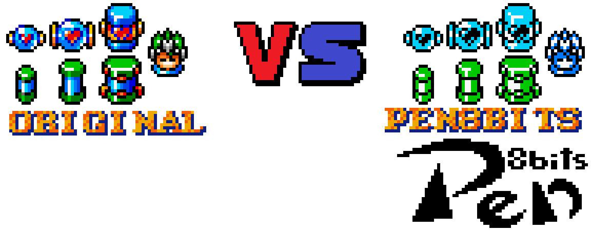 Pen Guy - Zook Man ZX 4 items Game Boy Color Pallete