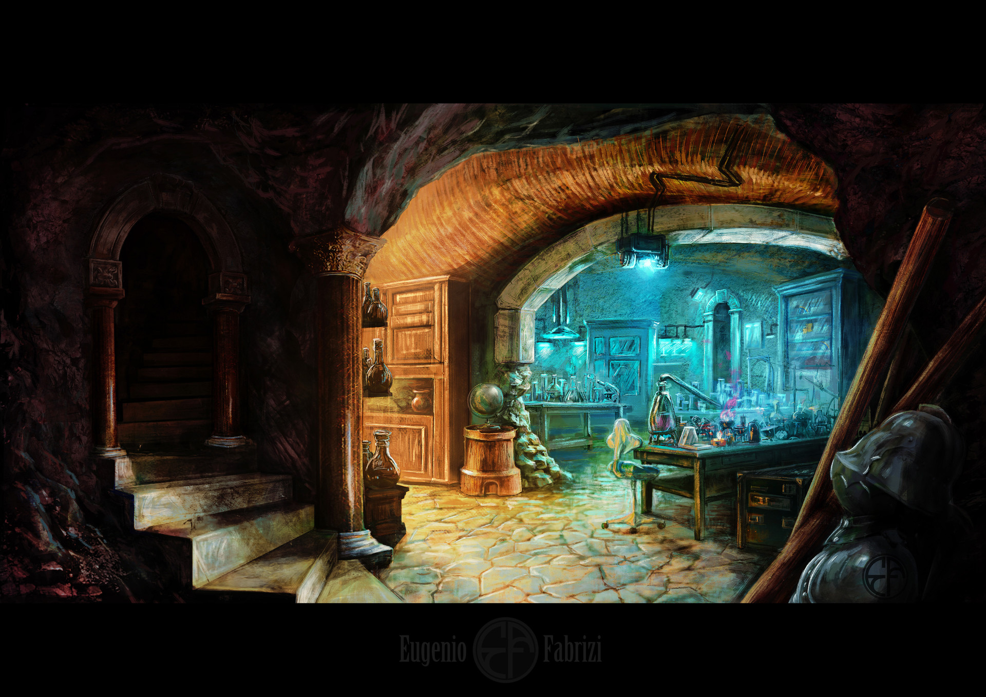 ArtStation - laboratory environment study