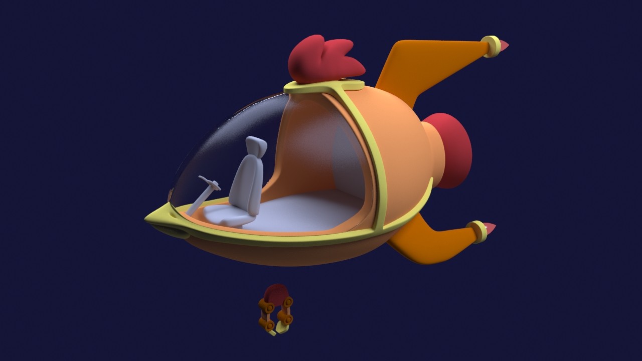 ArtStation - Chicken spaceship