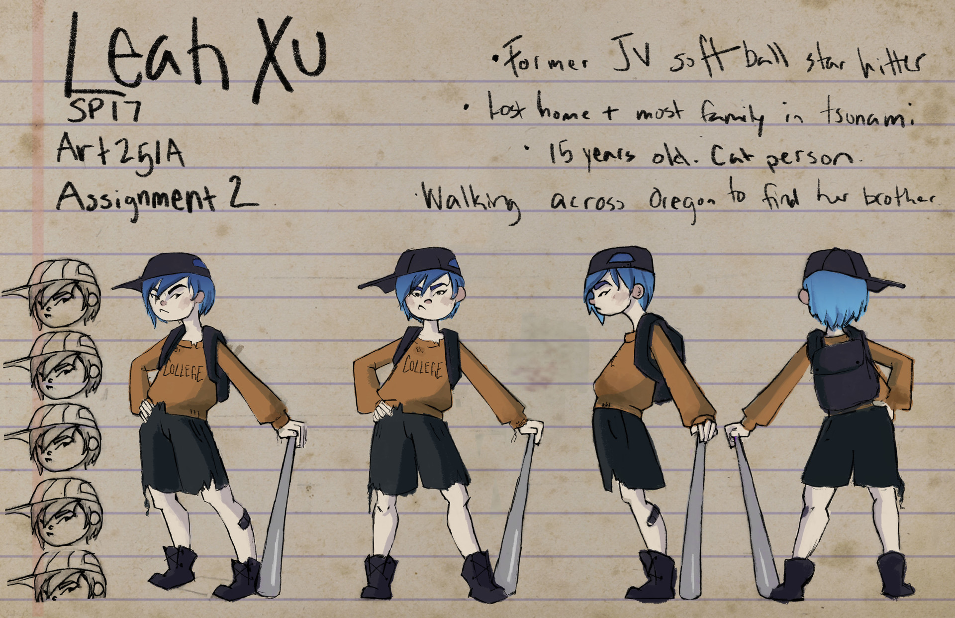 ArtStation - Leah Character Sheets