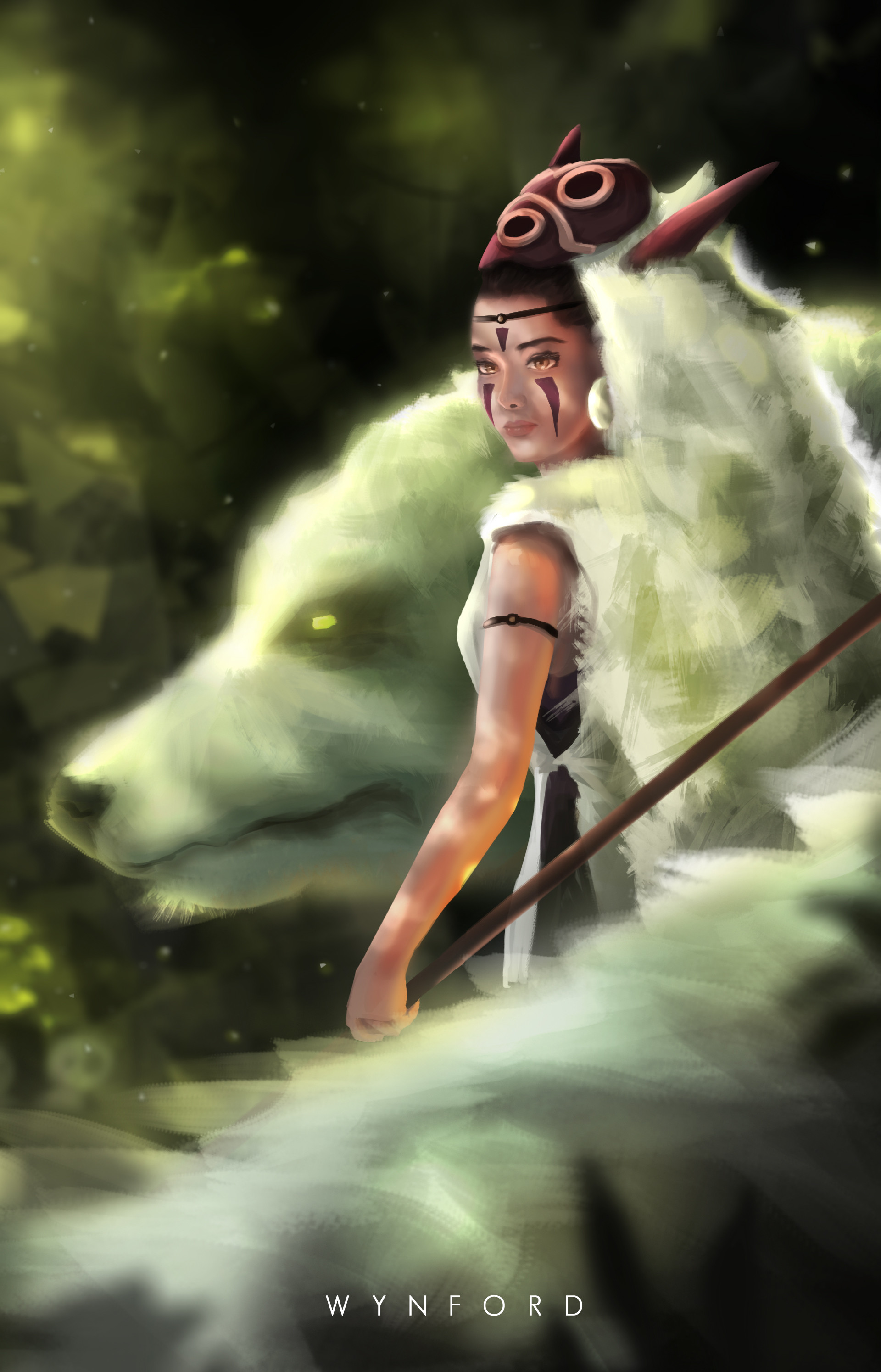 ArtStation - Princess Mononoke