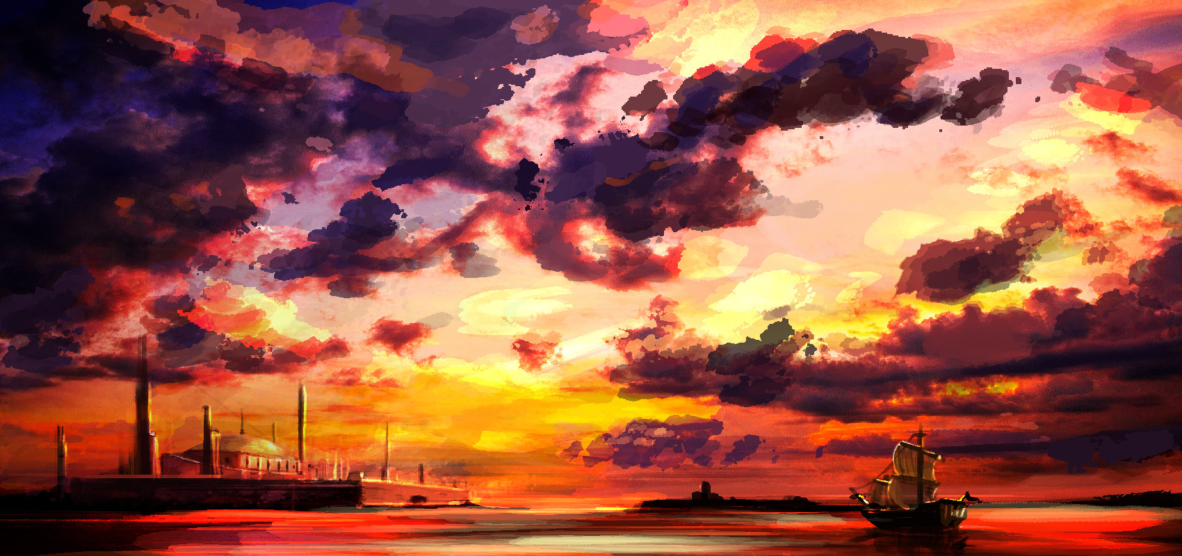 ArtStation - Sun Set- study