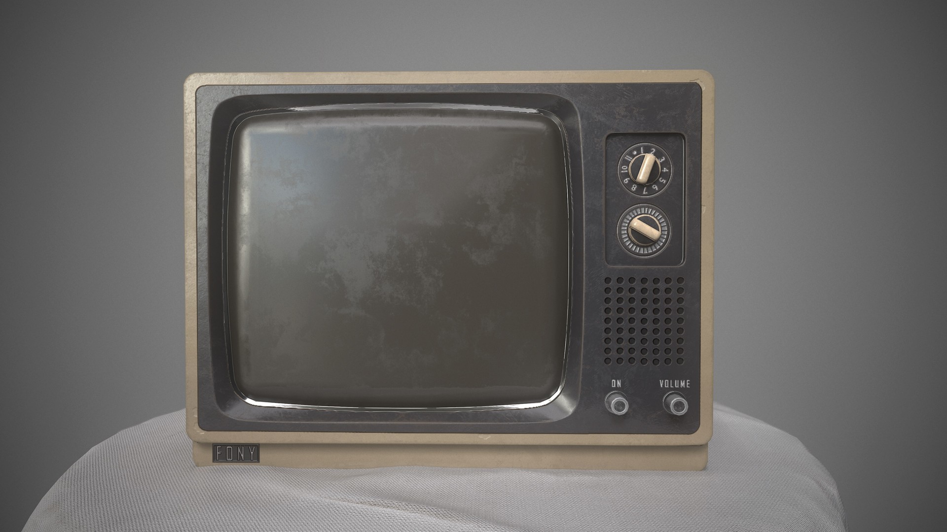 ArtStation - Retro television prop
