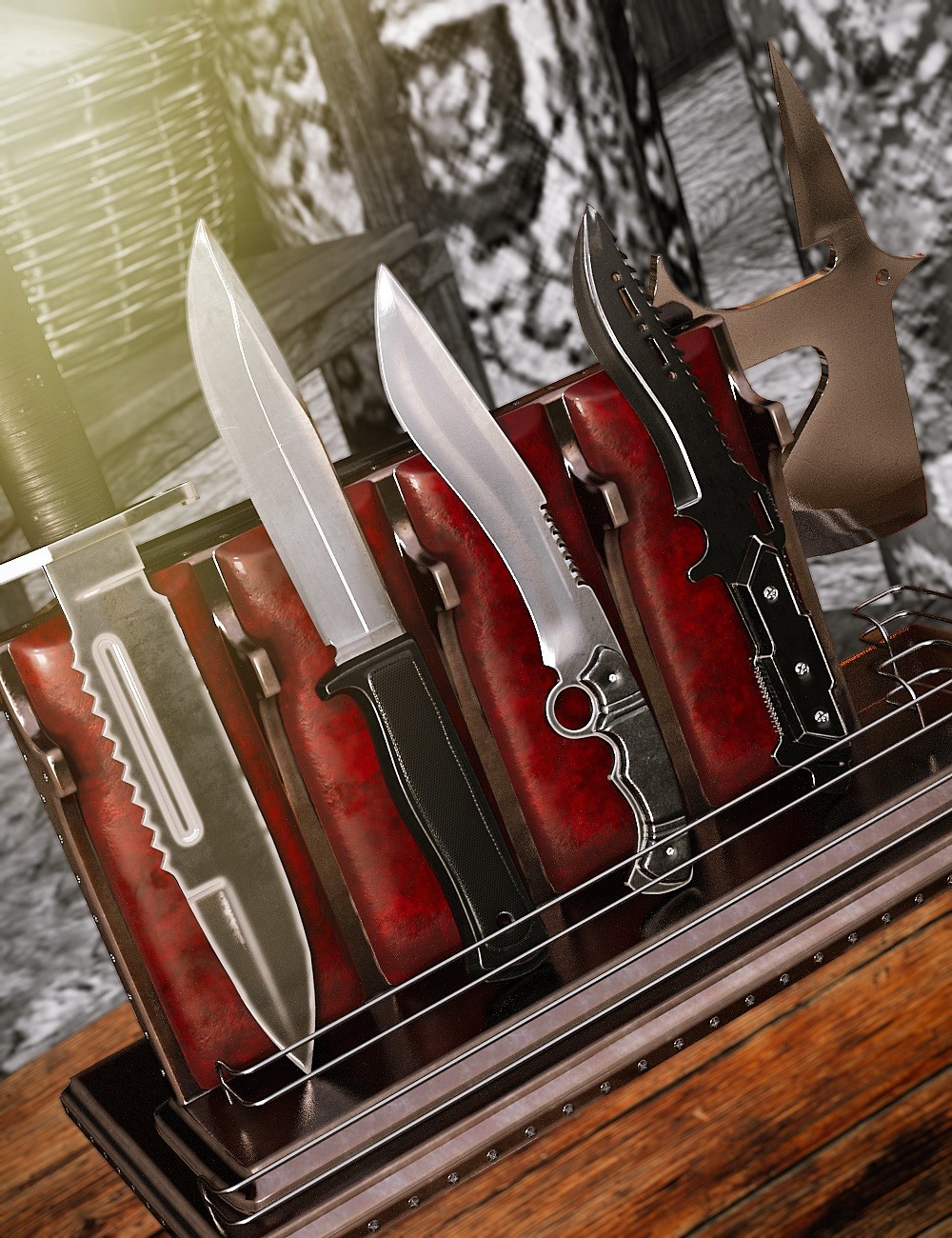 ArtStation - Tactical Knife Set