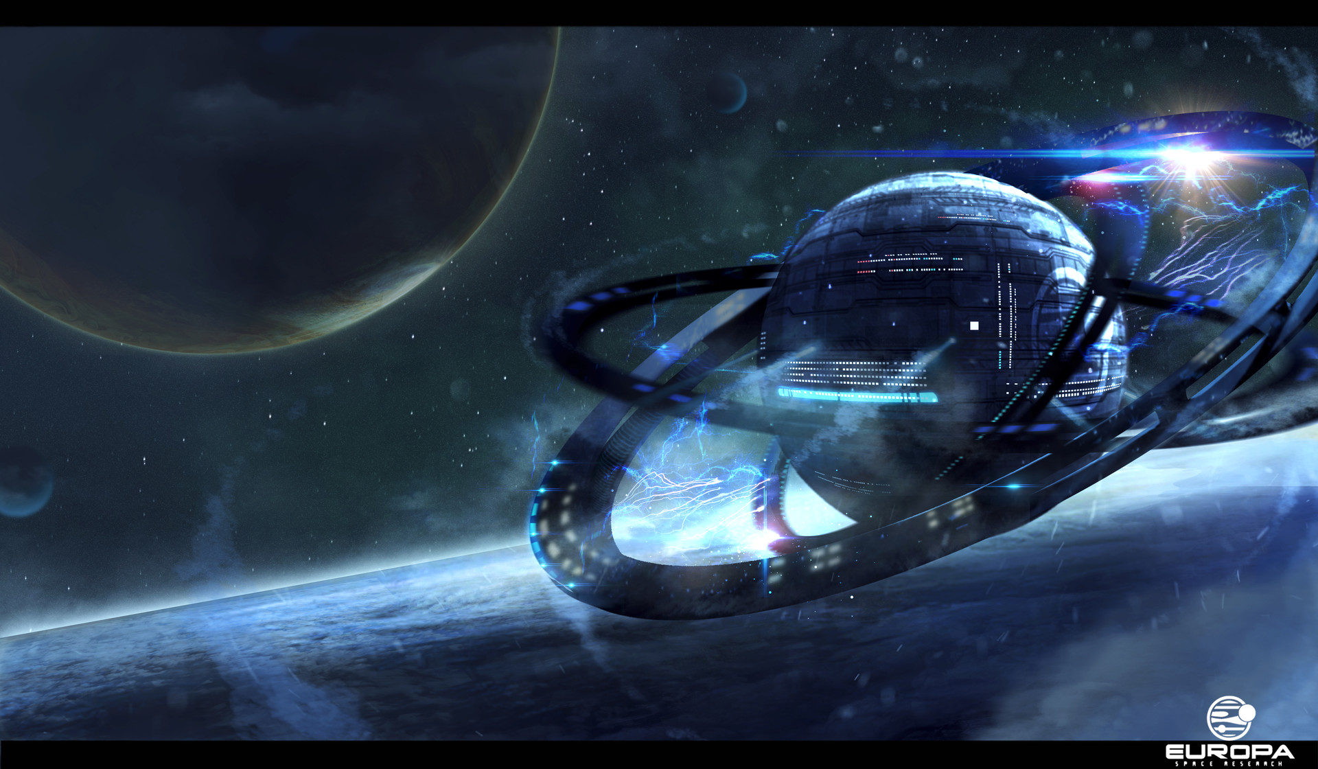 ArtStation - Europa Space, spacial ship europa