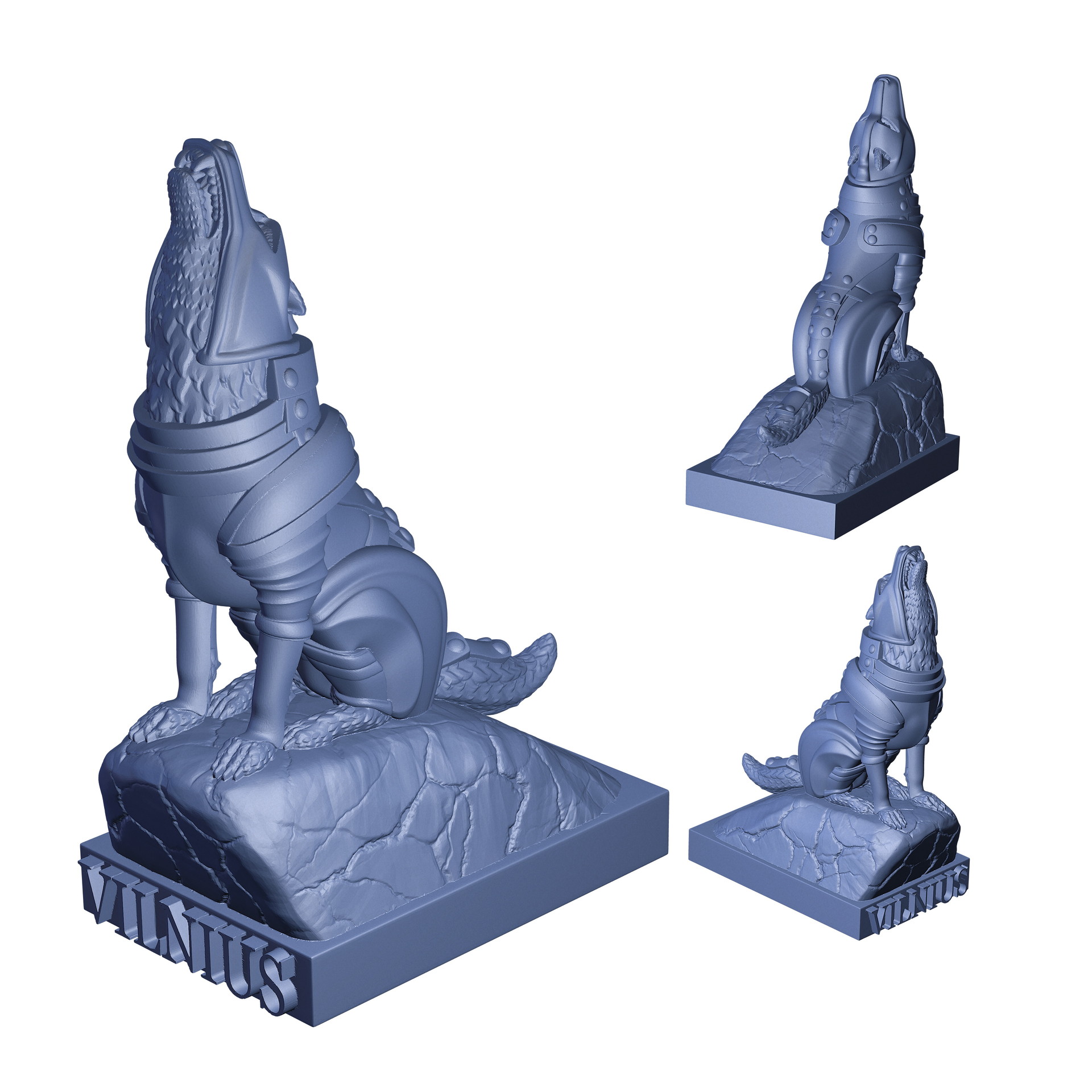 SteelWolf - The statue of "Iron Wolf" - model for 3d-print