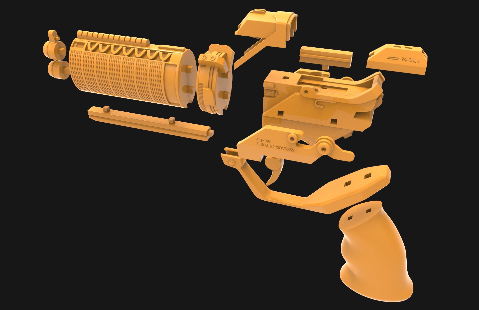 Binh Le - K's Blaster - Blade Runner 2049 Fan art for 3D Printing